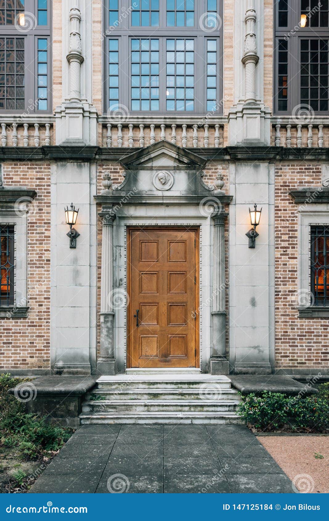 Exterior of the Houston Public Library, in Downtown Houston, Texas ...