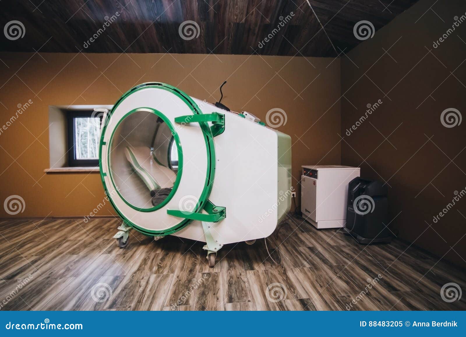 Exterior of Individual Hyperbaric Recompression Chamber. Stock Image ...