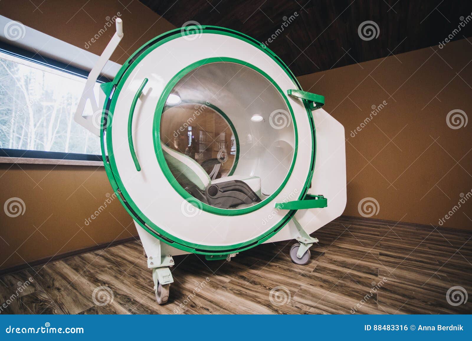 Exterior of Individual Hyperbaric Recompression Chamber. Stock Photo ...