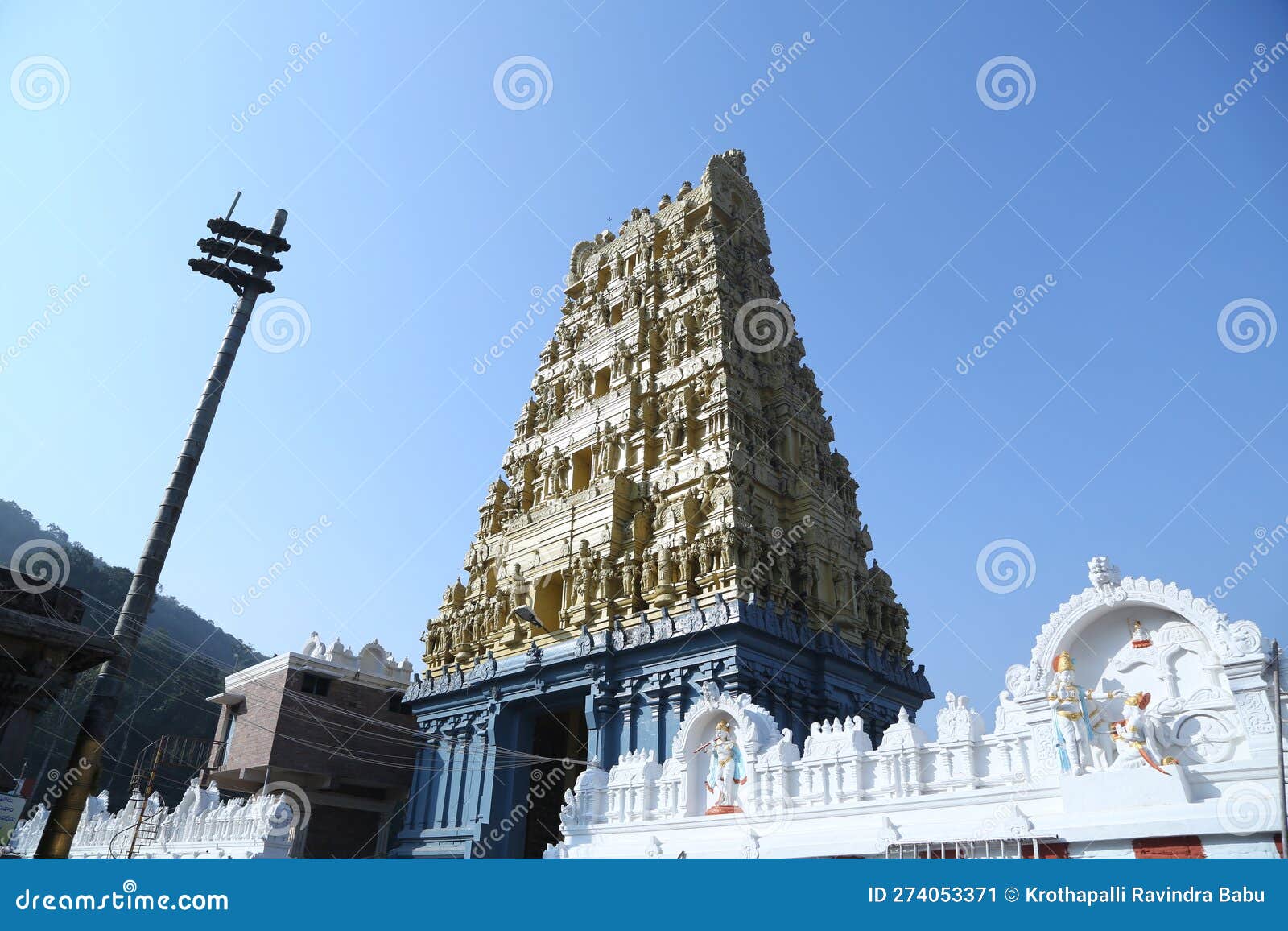 Exterior of Indian Hindu Temple India Stock Image - Image of indian ...