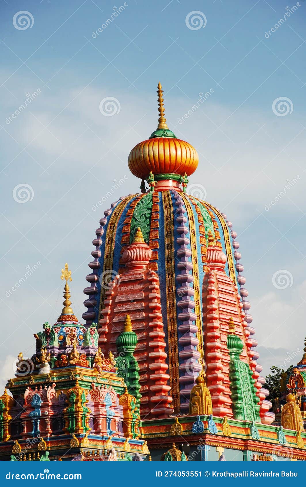 Exterior of Indian Hindu Temple India Stock Image - Image of ...
