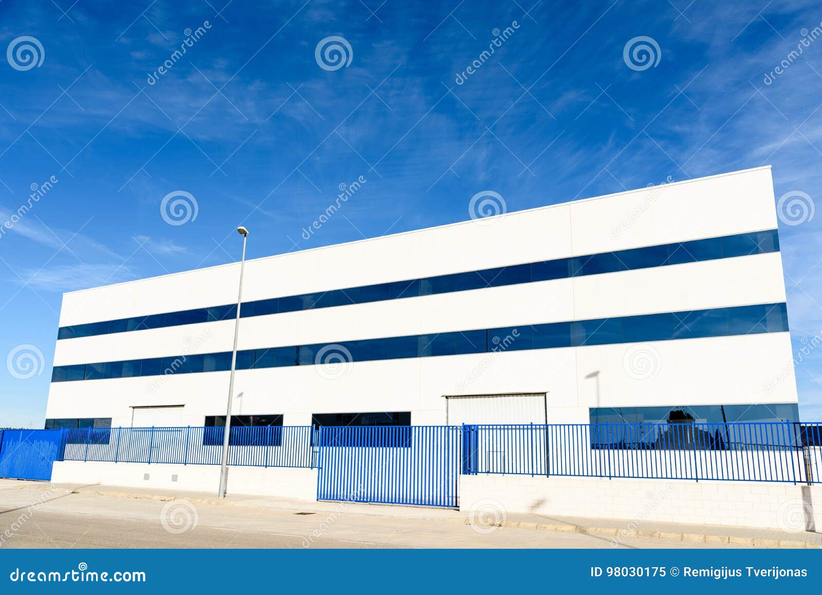Exterior Industrial Warehouse Stock Image - Image of valencia, dock ...