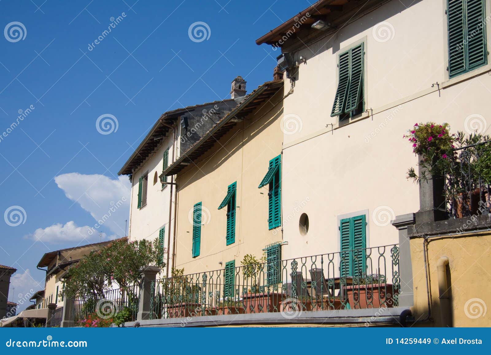 Exterior Italian Architecture Stock Image - Image of side, village ...