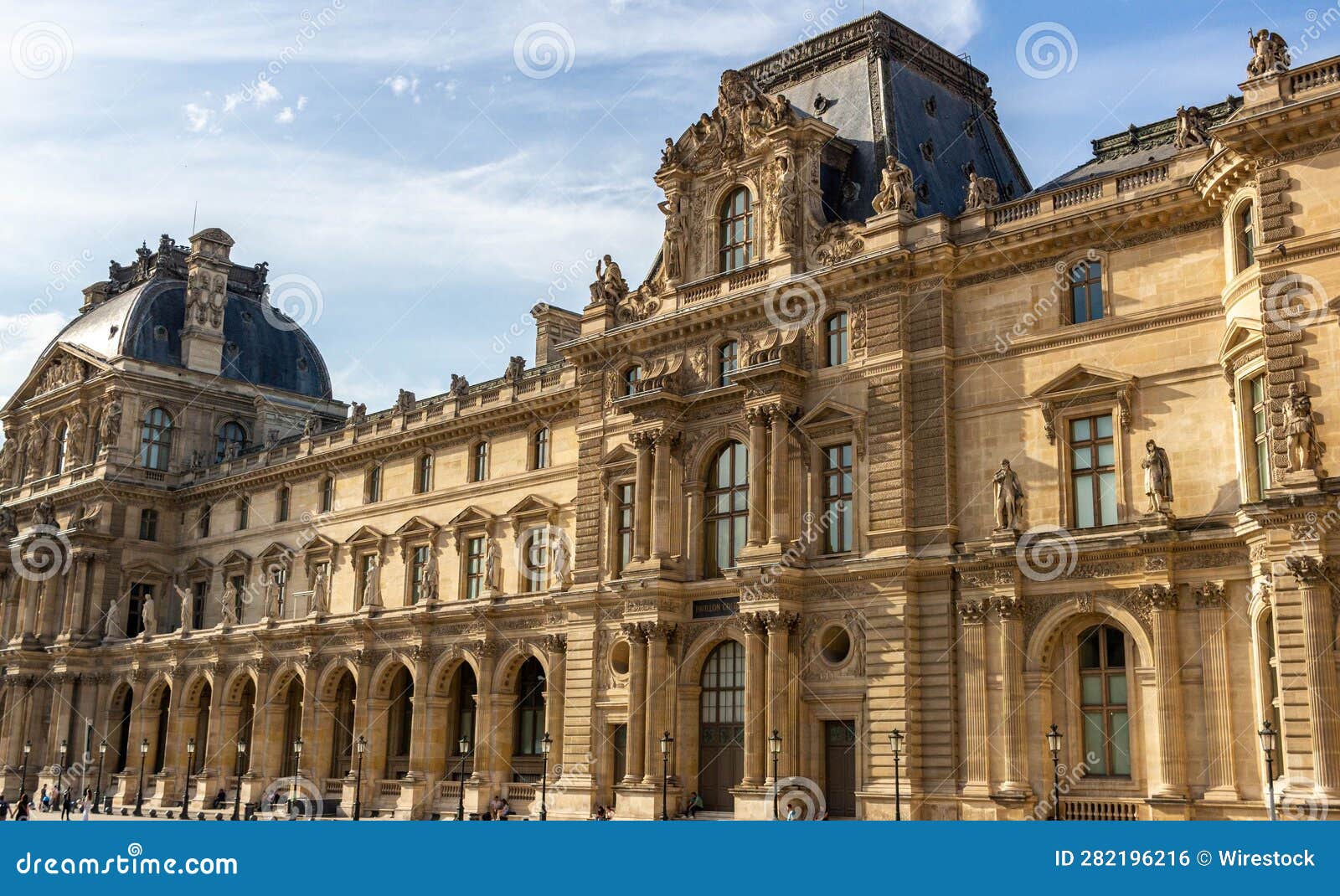 Exterior of the Louvre Museum during Daytime Stock Photo - Image of ...