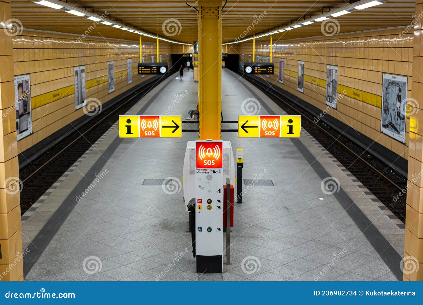 Exterior Metro Station. Emergency Call Button Editorial Stock Image ...