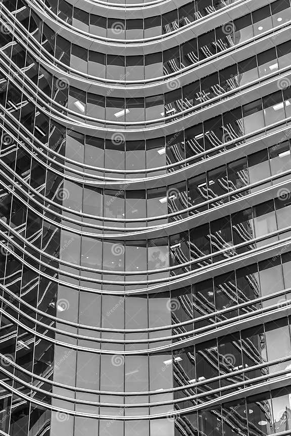 Exterior Of Modern Architecture Building Abstract Background Stock