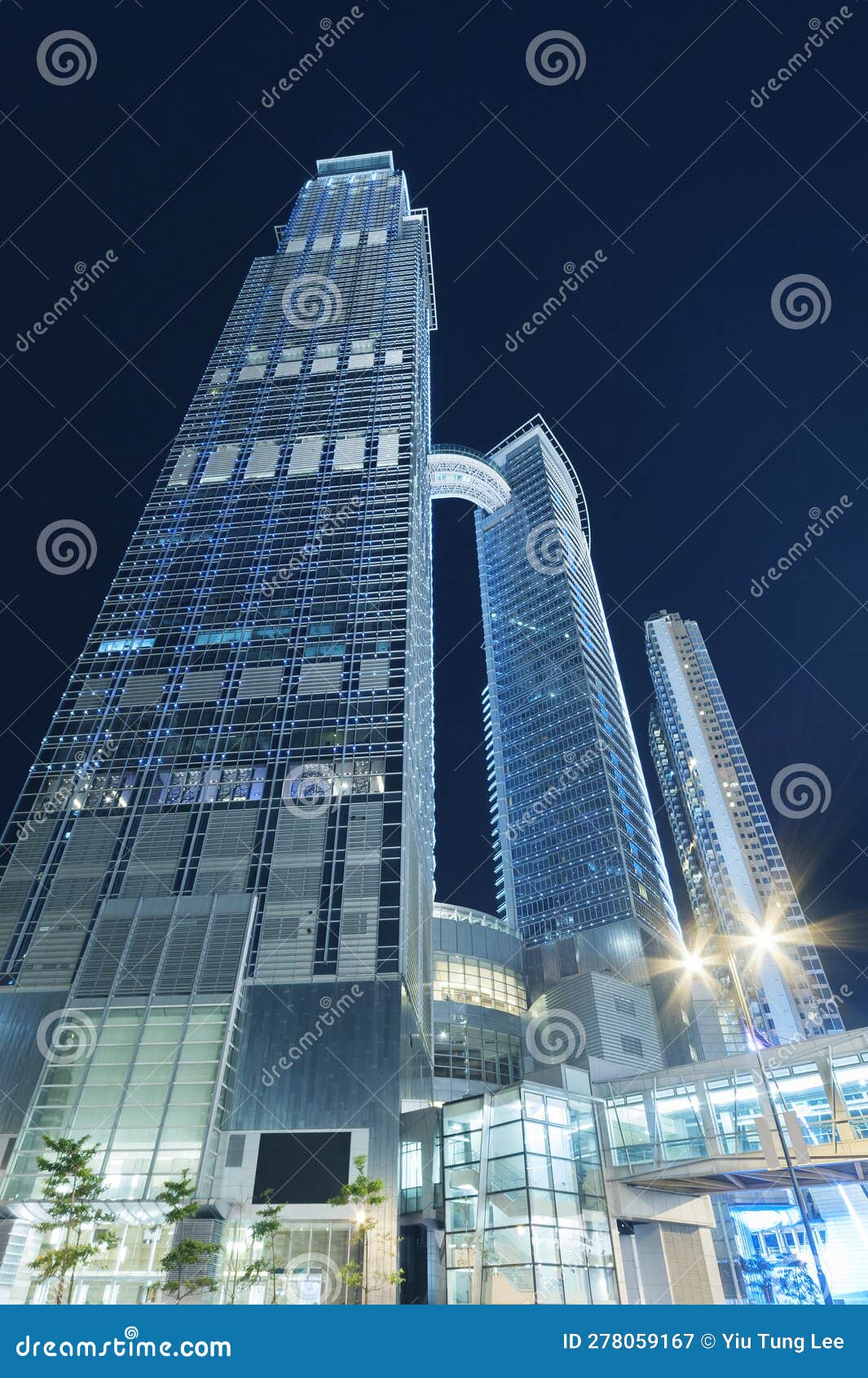 Exterior of High Rise Modern Architecture. Building Abstract Background ...