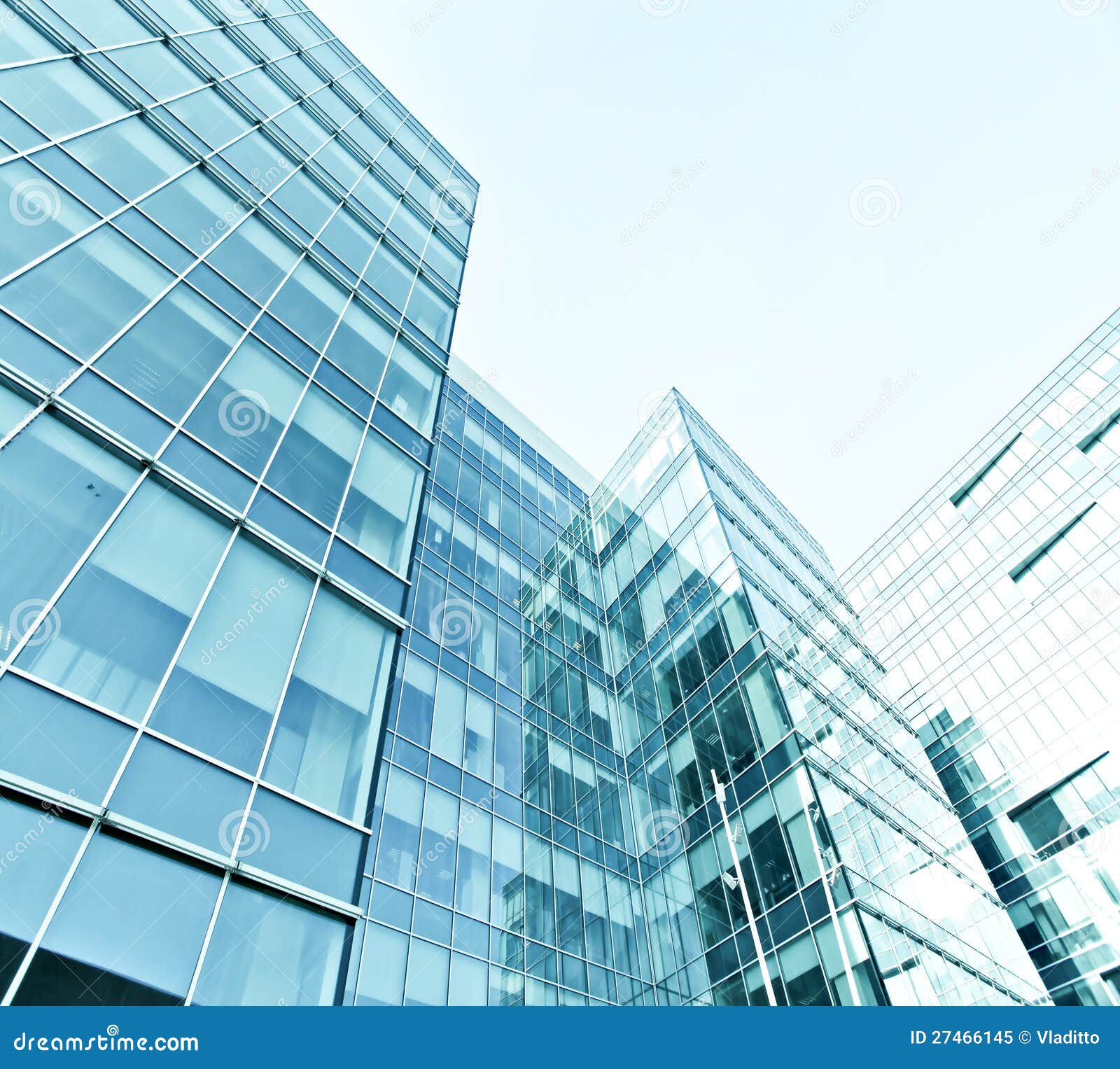 Exterior of Modern Business Center Stock Image - Image of financial ...