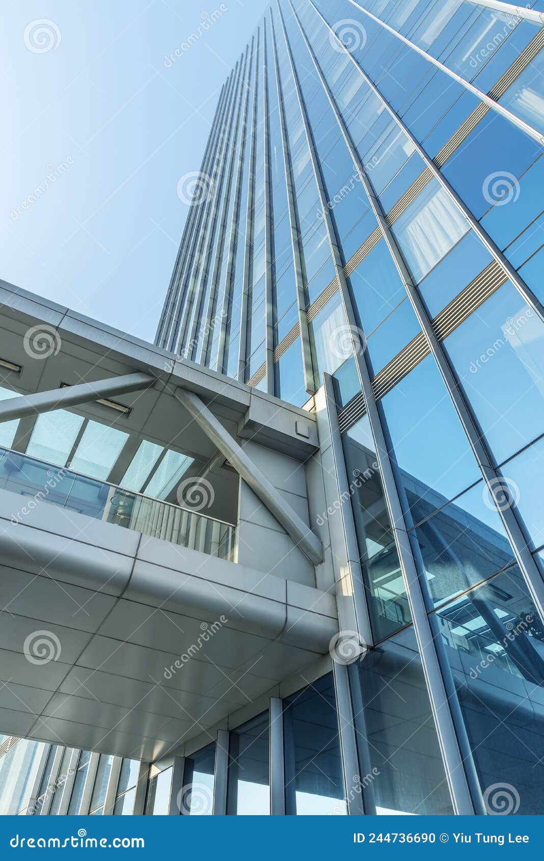 Exterior of Modern High Rise Office Building. Architecture Abstract ...