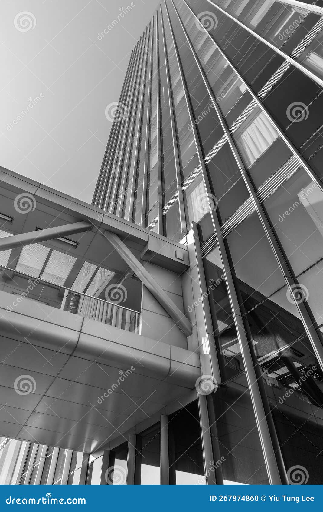 Exterior of Modern High Rise Office Building. Architecture Abstract ...