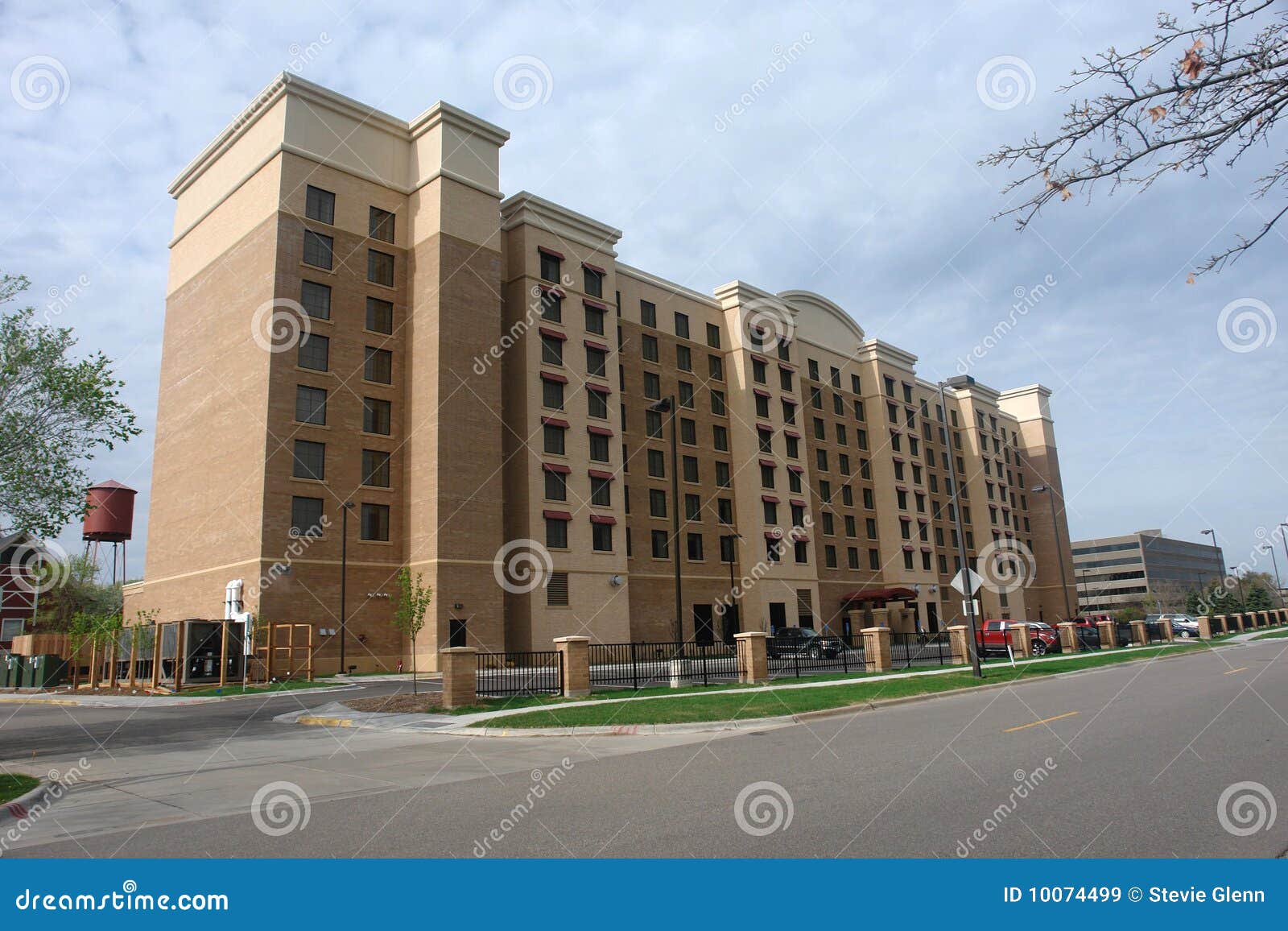 Exterior of modern hotel stock image. Image of facility - 10074499