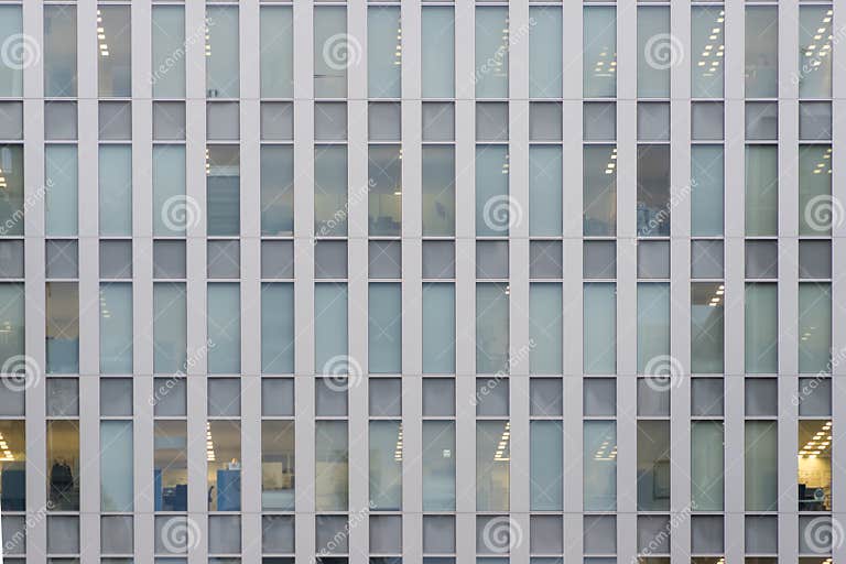 Exterior of a Modern Office Building with Repetitive Pattern of Stock ...