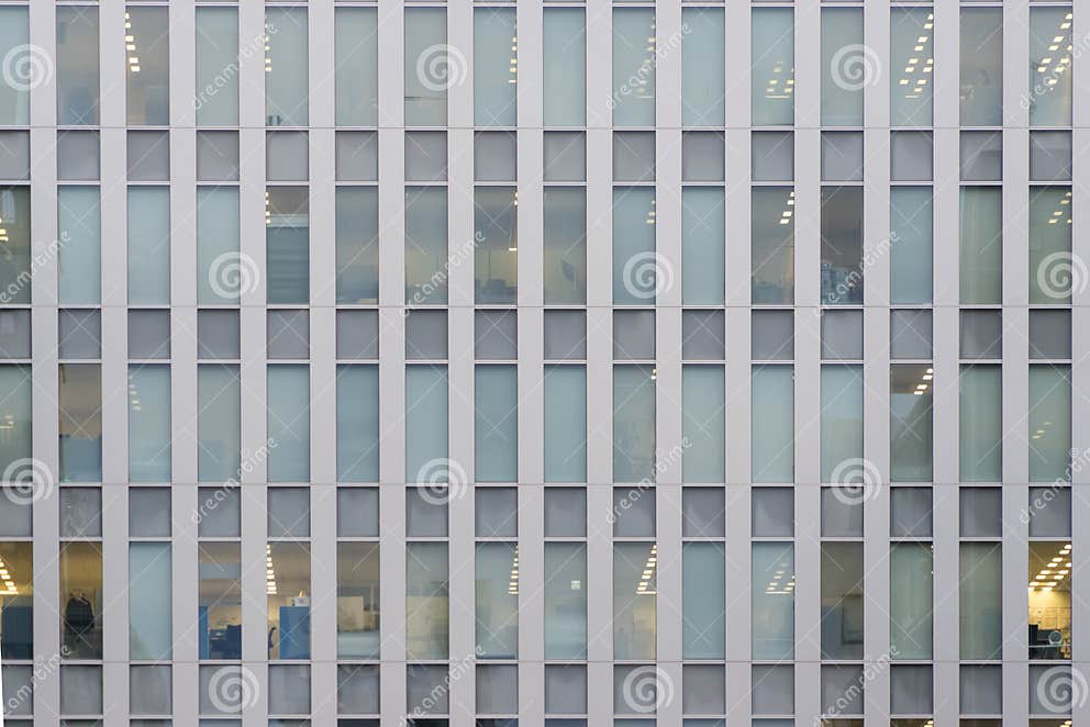 Exterior of a Modern Office Building with Repetitive Pattern of Stock ...