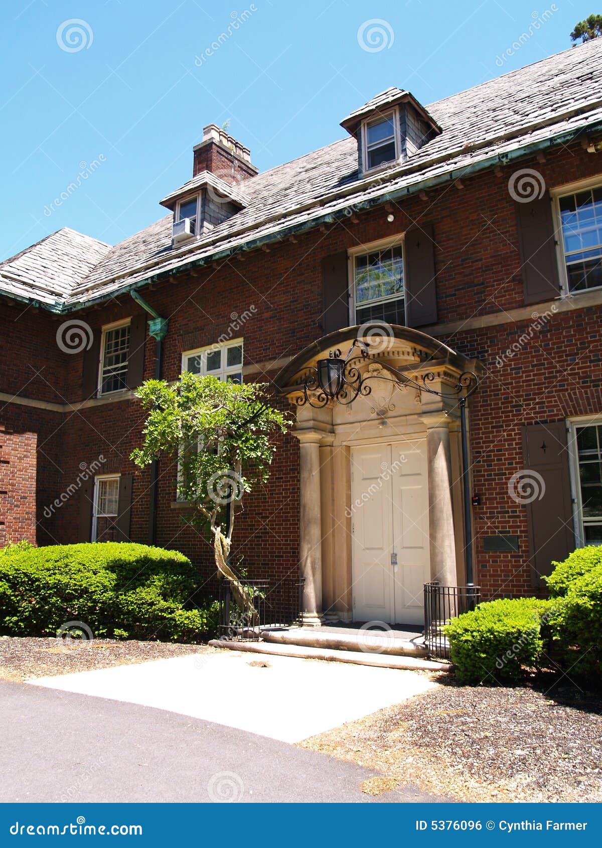Exterior of an Old Brick Building Stock Photo - Image of architectural ...