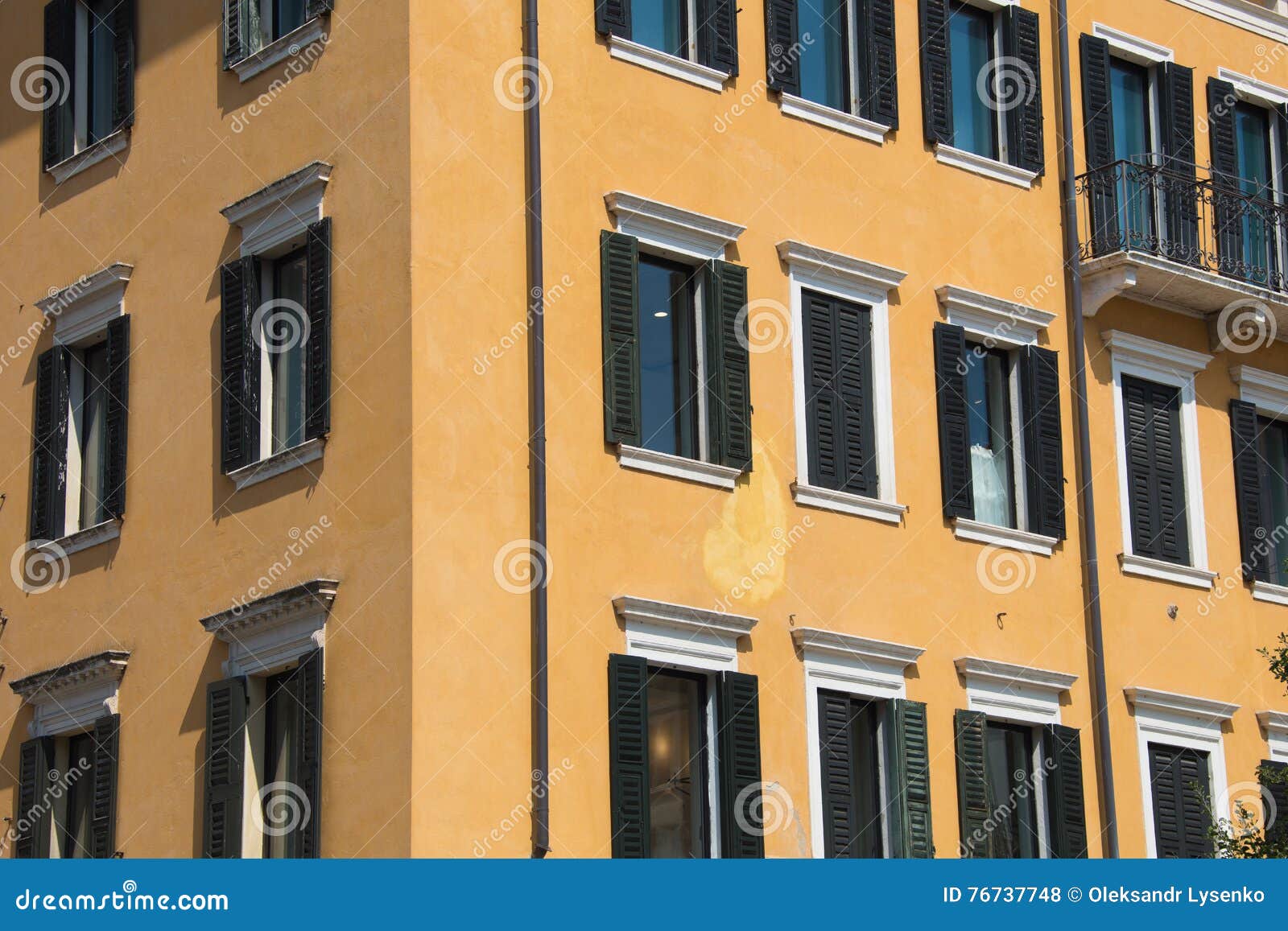 Exterior of an Old Building Stock Photo - Image of color, exterior ...