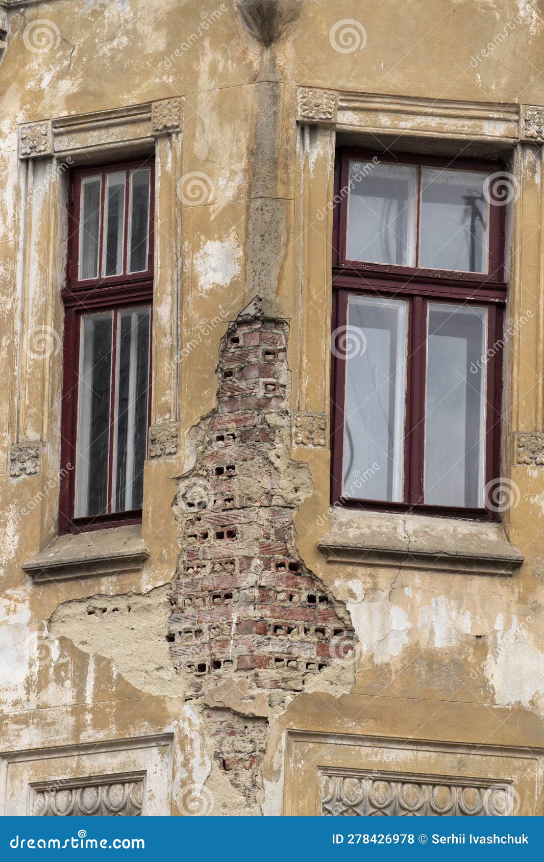 Exterior of an old house stock photo. Image of rough - 278426978