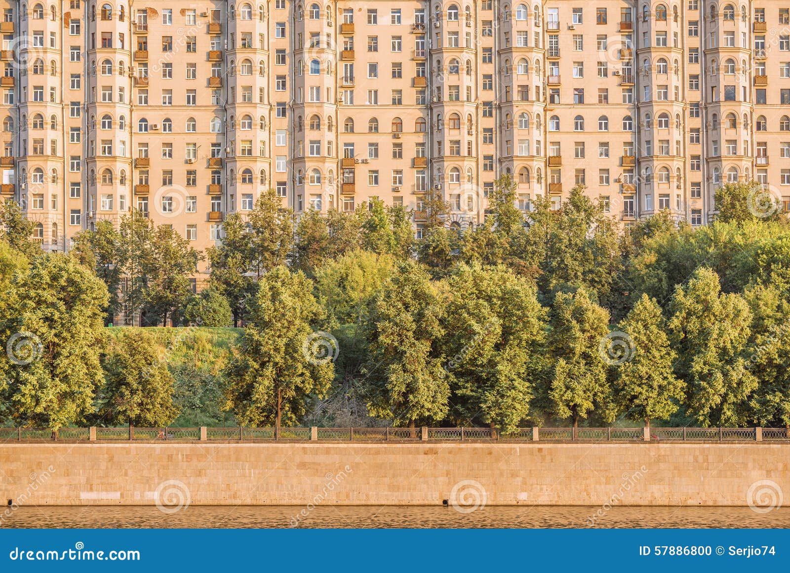 Exterior of the Old Soviet House. Stock Photo - Image of balcony, city ...