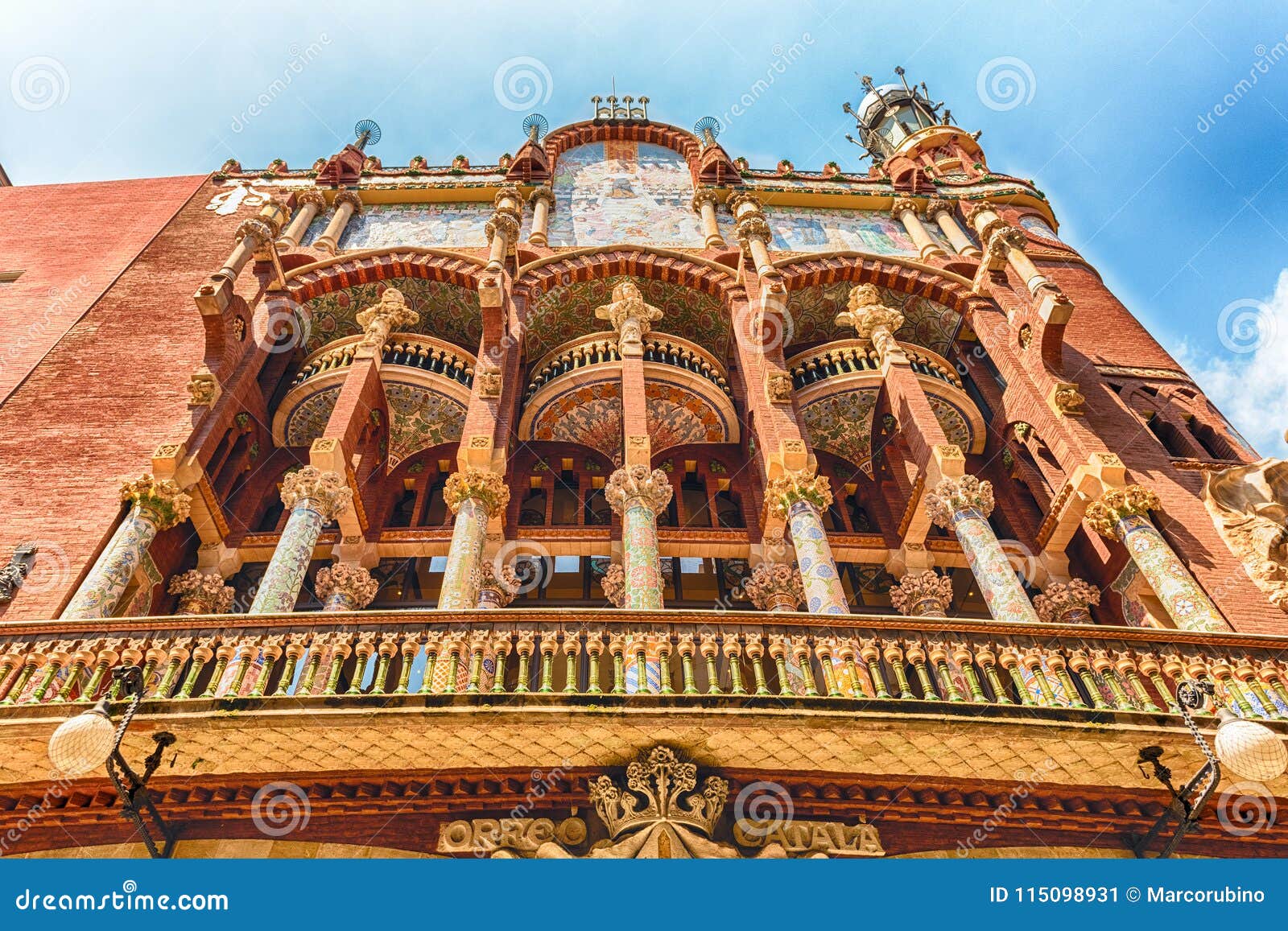 Exterior of Palau De La Musica Catalana, Barcelona, Catalonia, S ... Exterior of Palau De La Musica Catalana, Barcelona, Catalonia, S ...