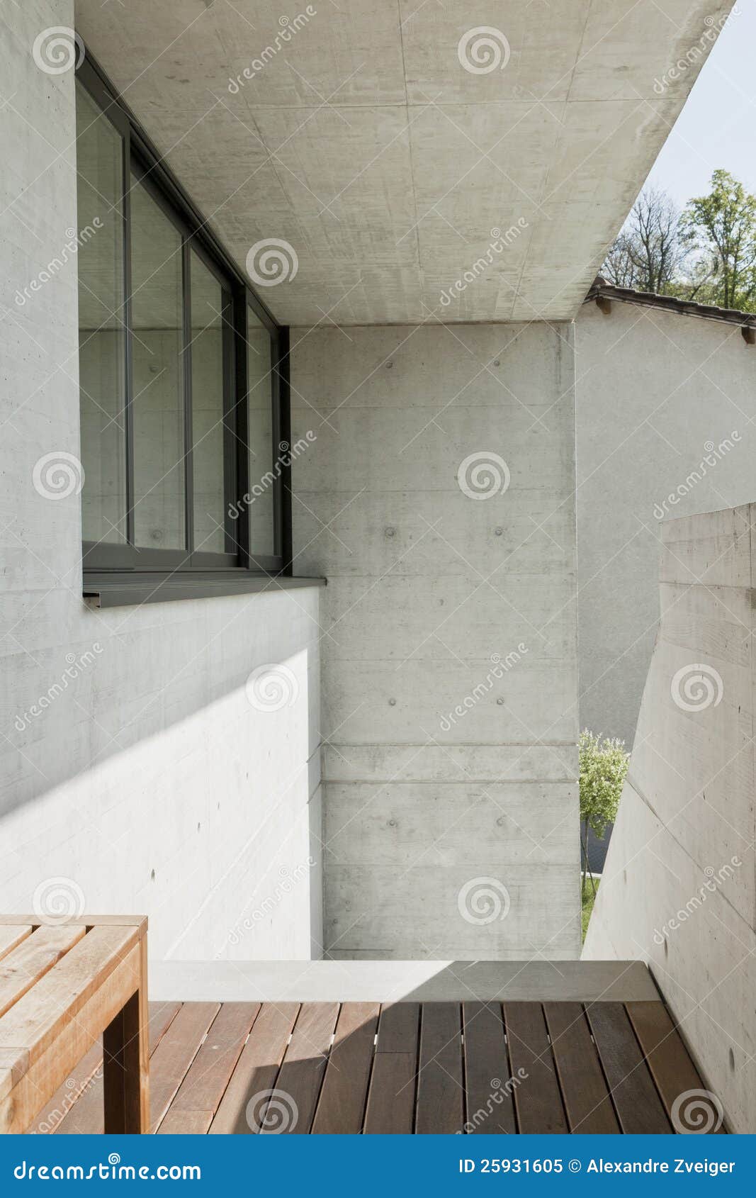 Exterior, Passage of Balcony Stock Image - Image of design, passage ...