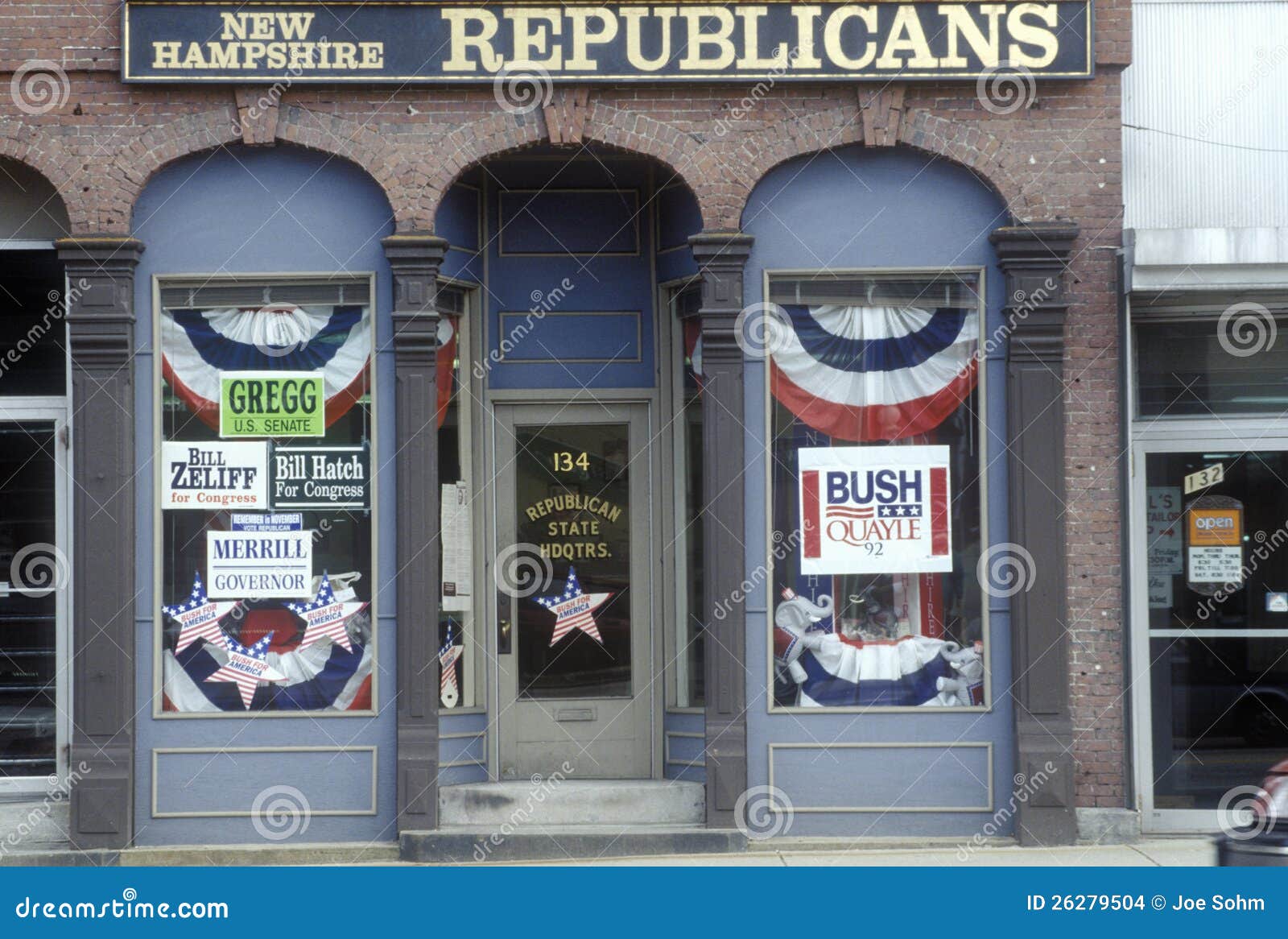 Exterior of Republican State Headquarters Editorial Stock Image - Image ...