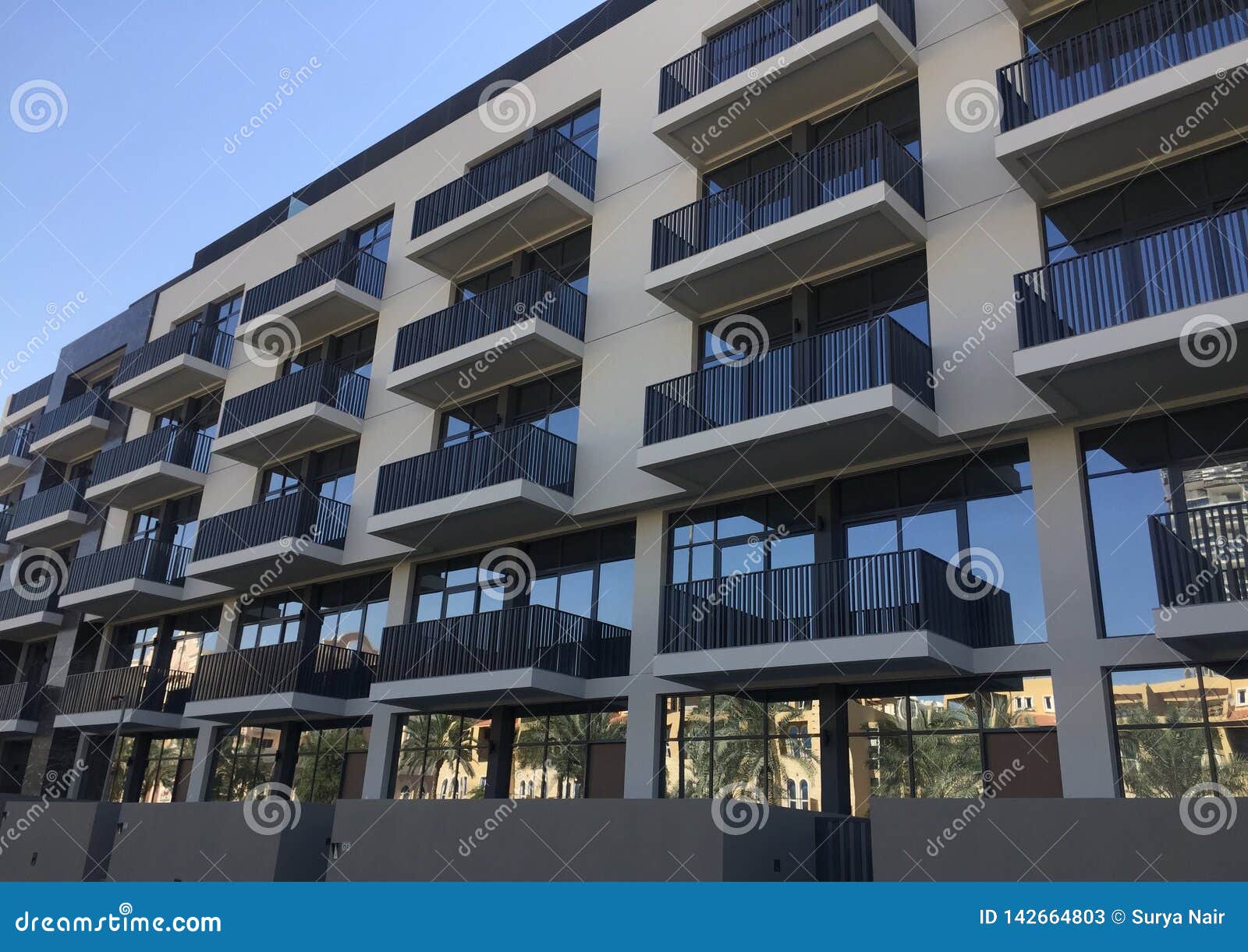 Exterior Facade of a Residential Building Complex Editorial Stock Photo ...