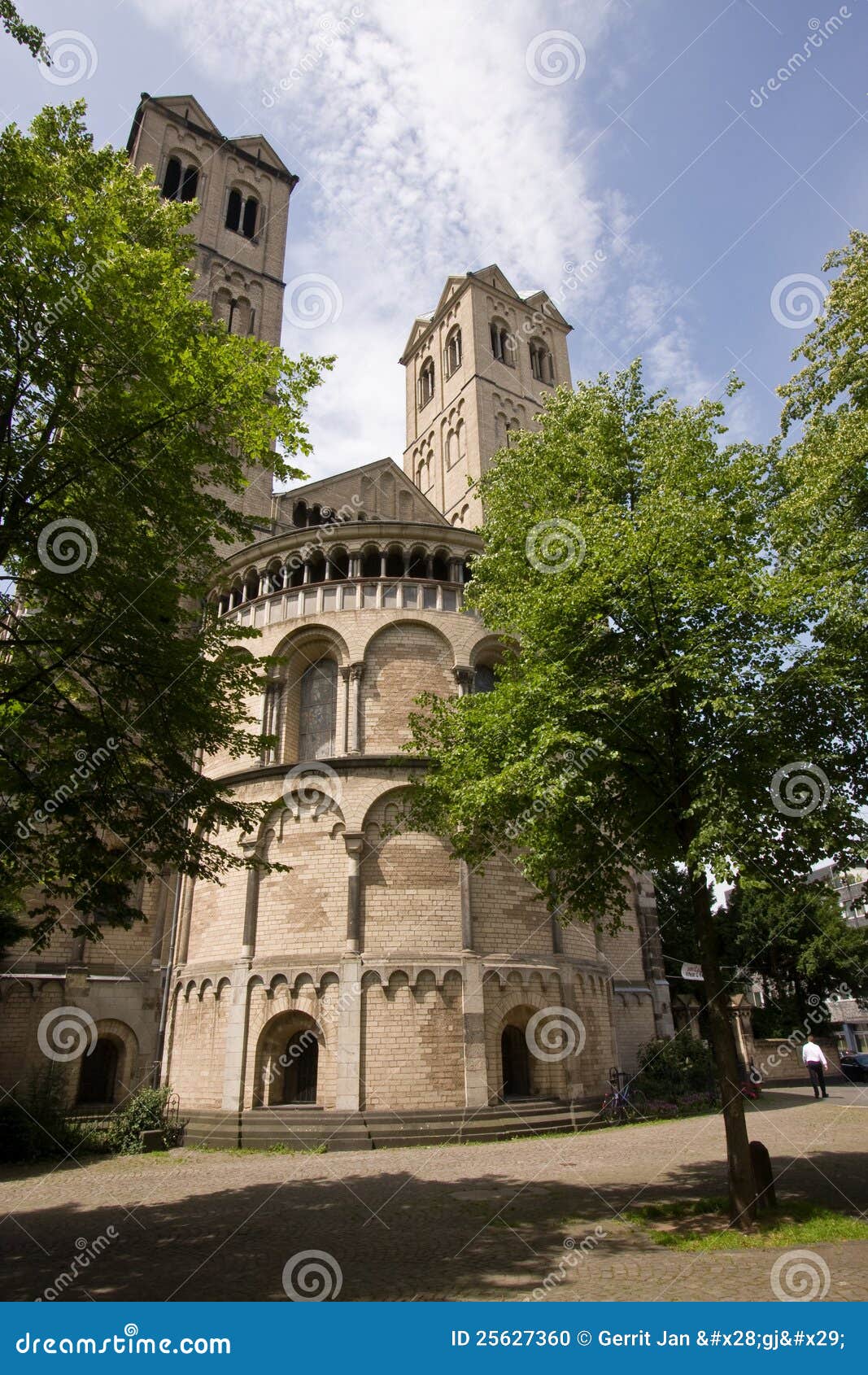 Exterior of a Romanesque Church Stock Photo - Image of ornament ...