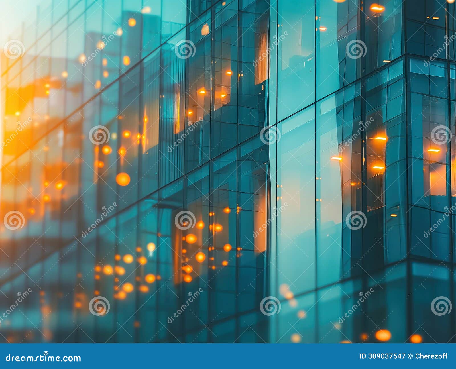 Exterior of a Skyscraper with Panoramic Windows Stock Image - Image of ...