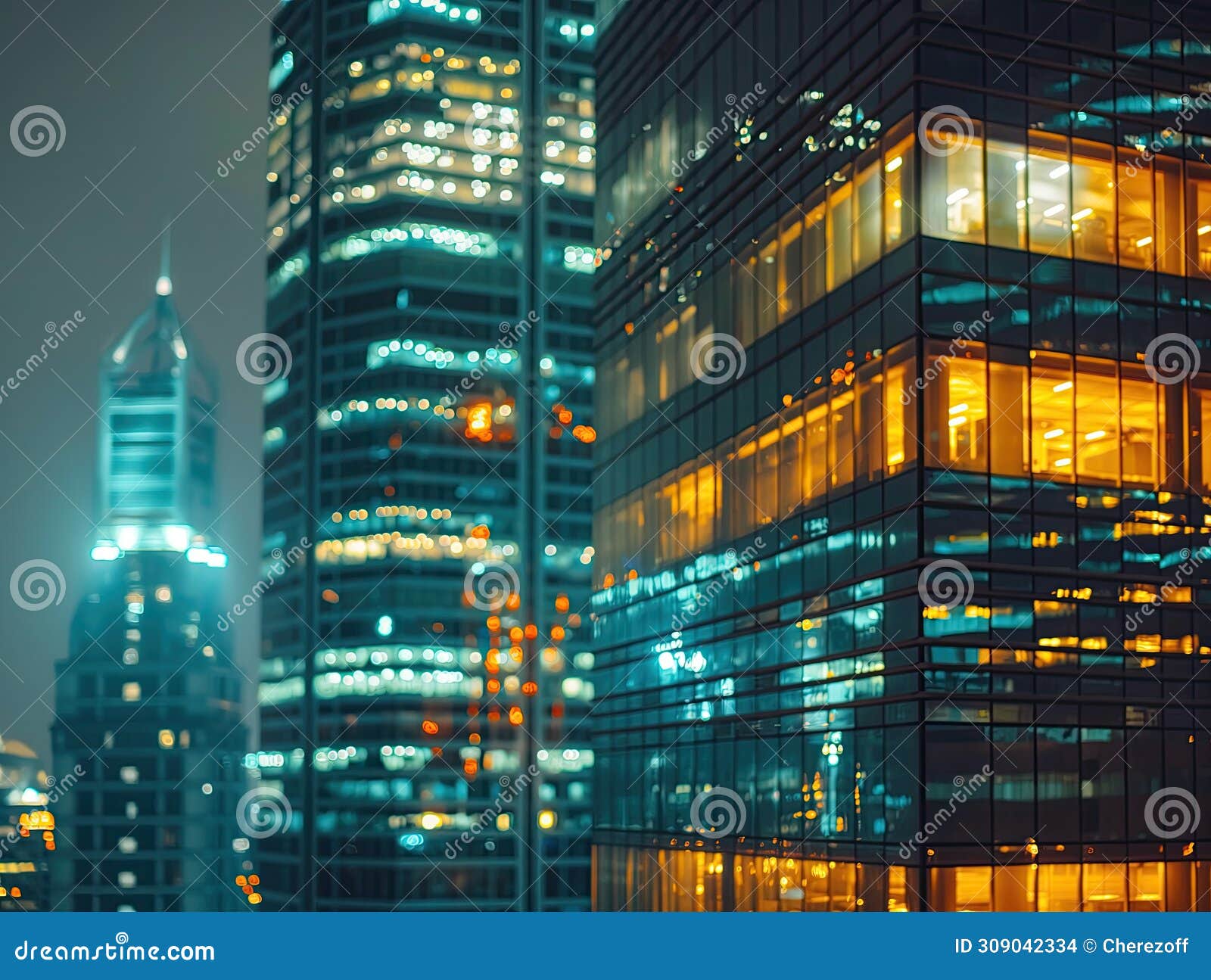 Exterior of a Skyscraper with Panoramic Windows Stock Photo - Image of ...