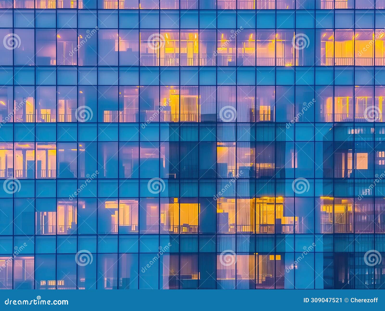 Exterior of a Skyscraper with Panoramic Windows Stock Image - Image of ...