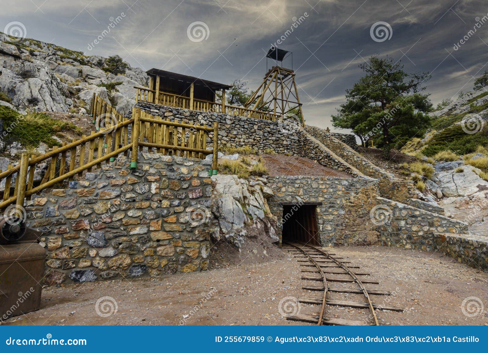 Exterior of a Small Iron Mine, Restored. Stock Image - Image of ...
