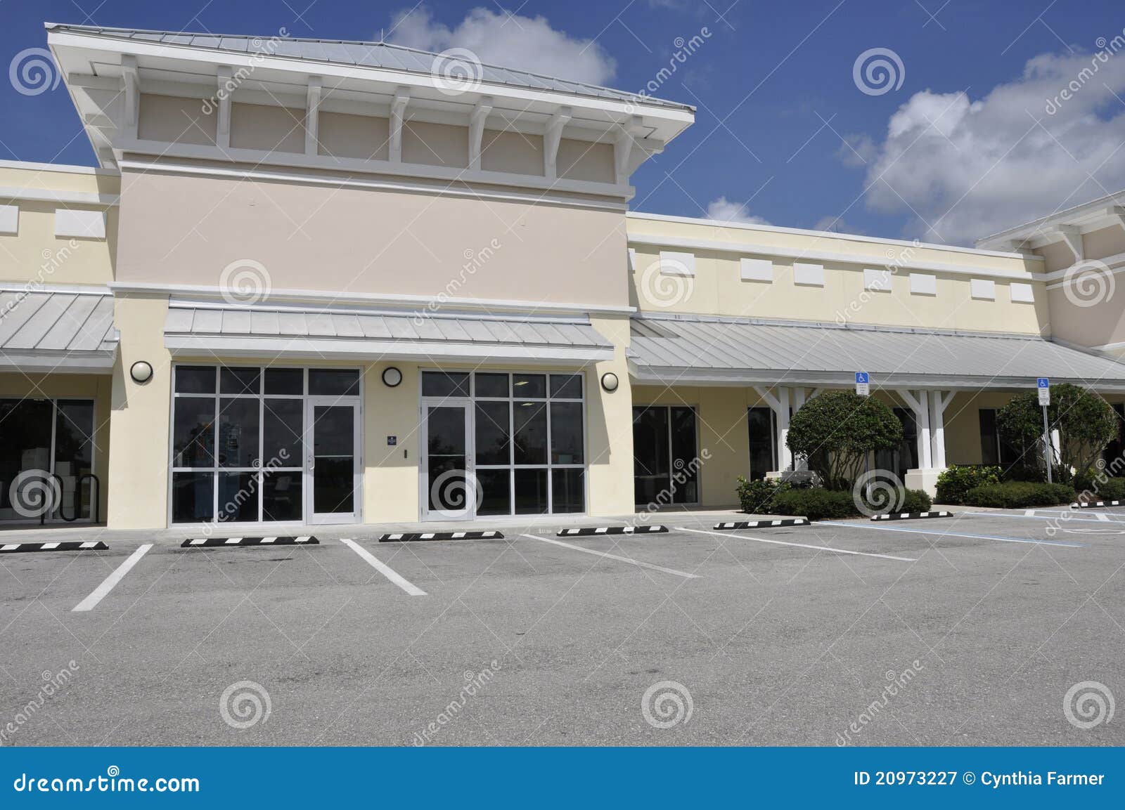 Exterior Of A Small Office Or Retail Store Royalty Free Stock ...