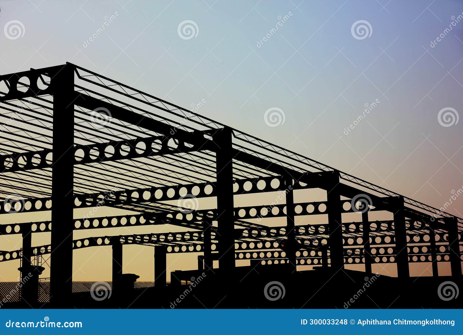 Exterior Steel Structure Geometric Shape Abstract Pattern Warehouse ...