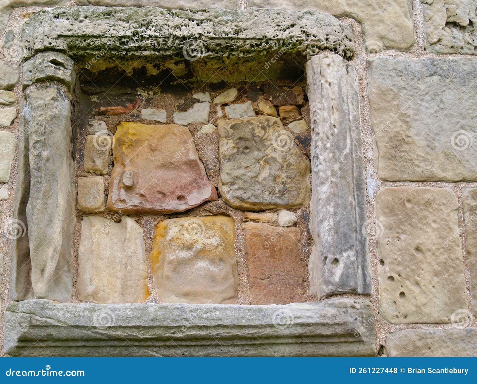 Exterior Stone Wall with Frame Stock Photo - Image of detail, scenic ...