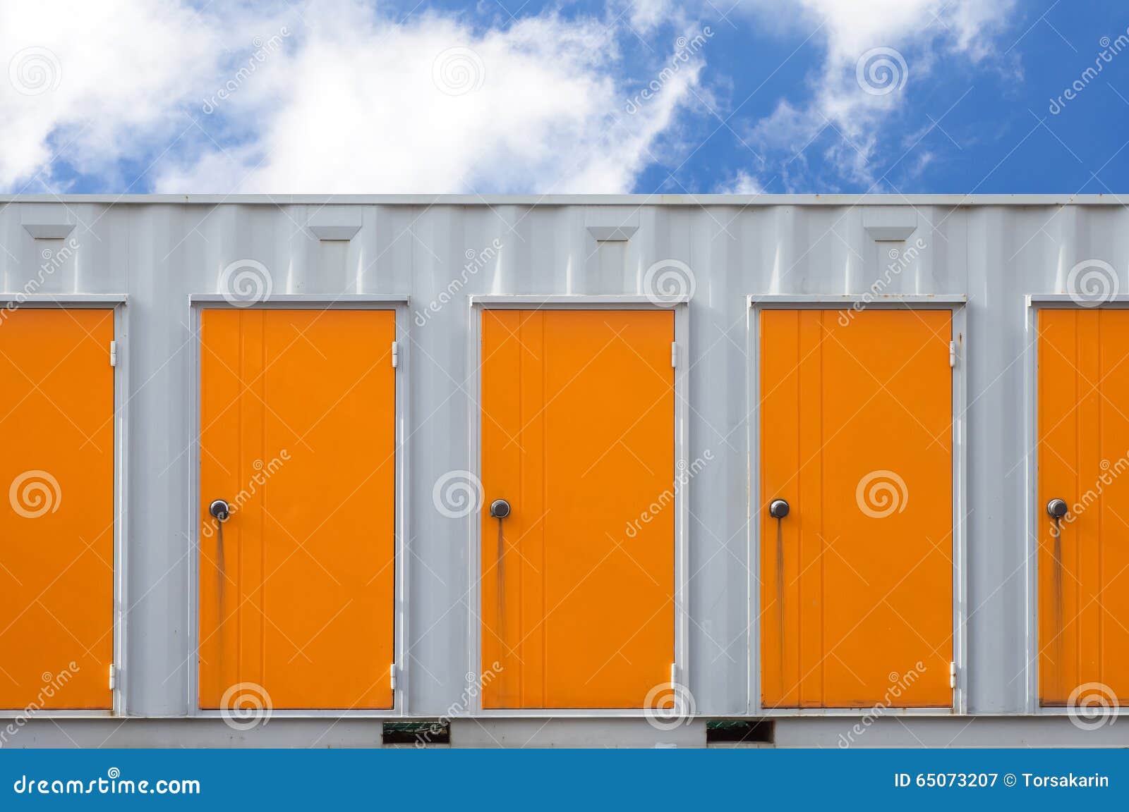 Exterior of storage unit stock image. Image of garage - 65073207