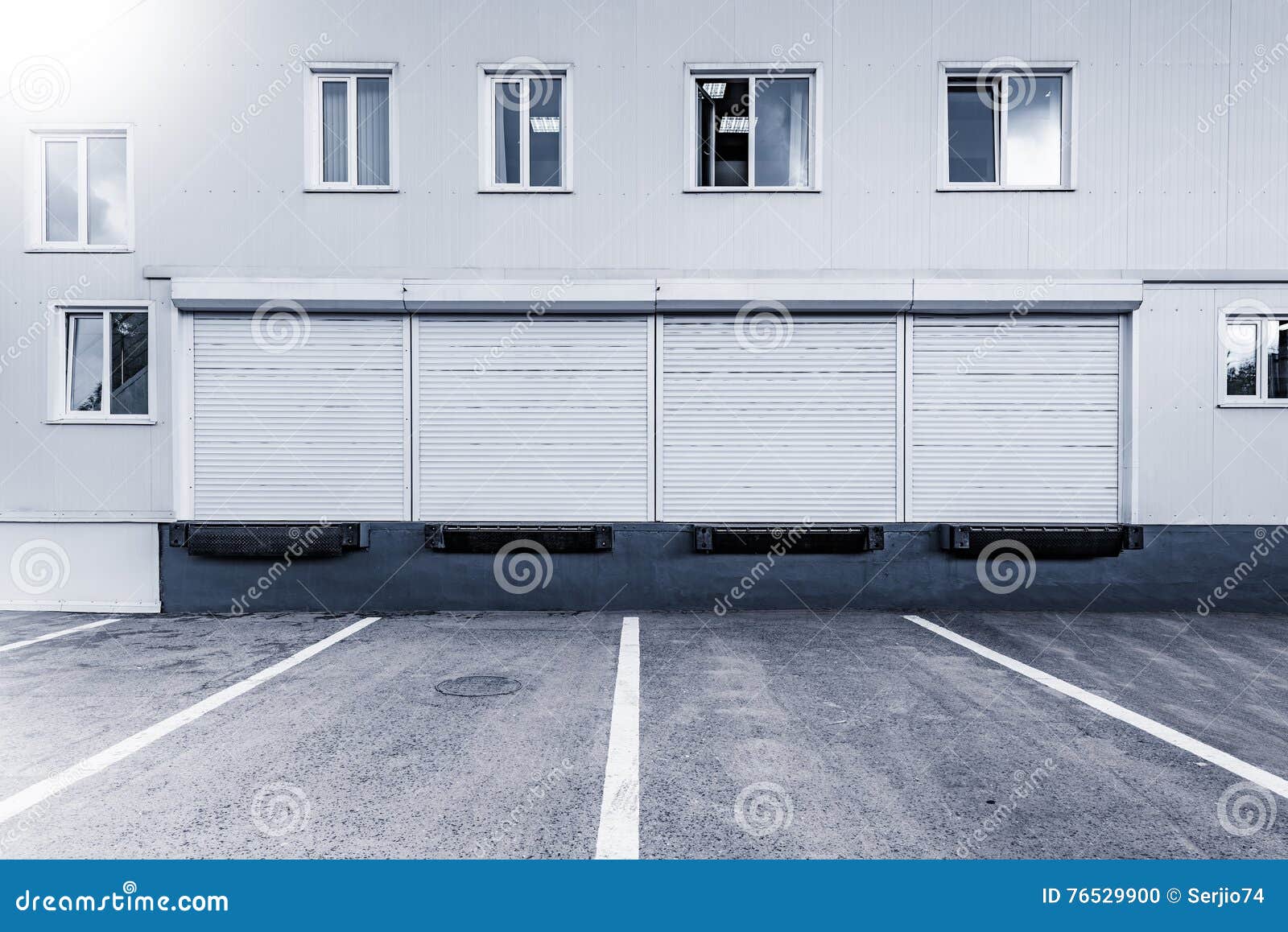Exterior of the Storage Units. Stock Photo - Image of facade, industry ...