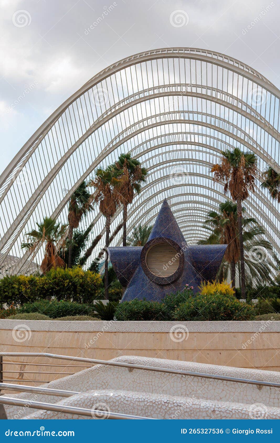 Exterior Structure of the Umbracle Modern Building with Its Greenery in ...