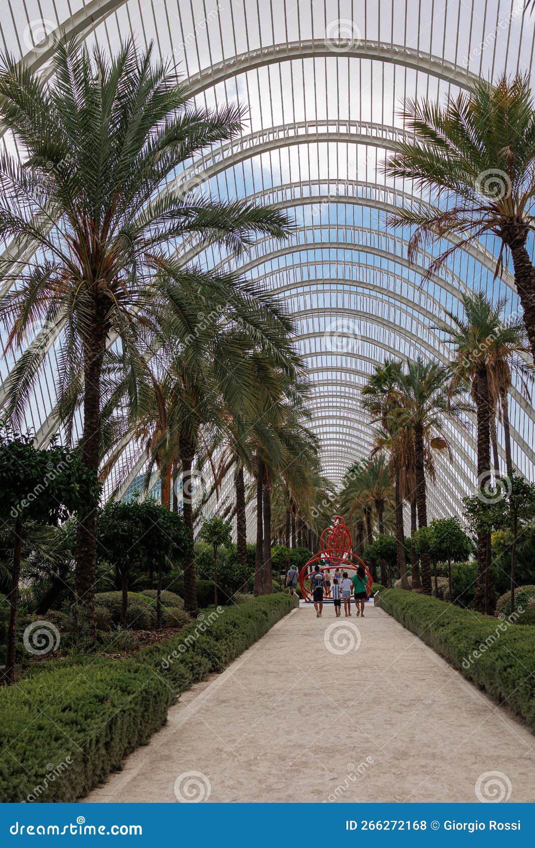 Exterior Structure of the Umbracle Modern Building with Its Greenery in ...