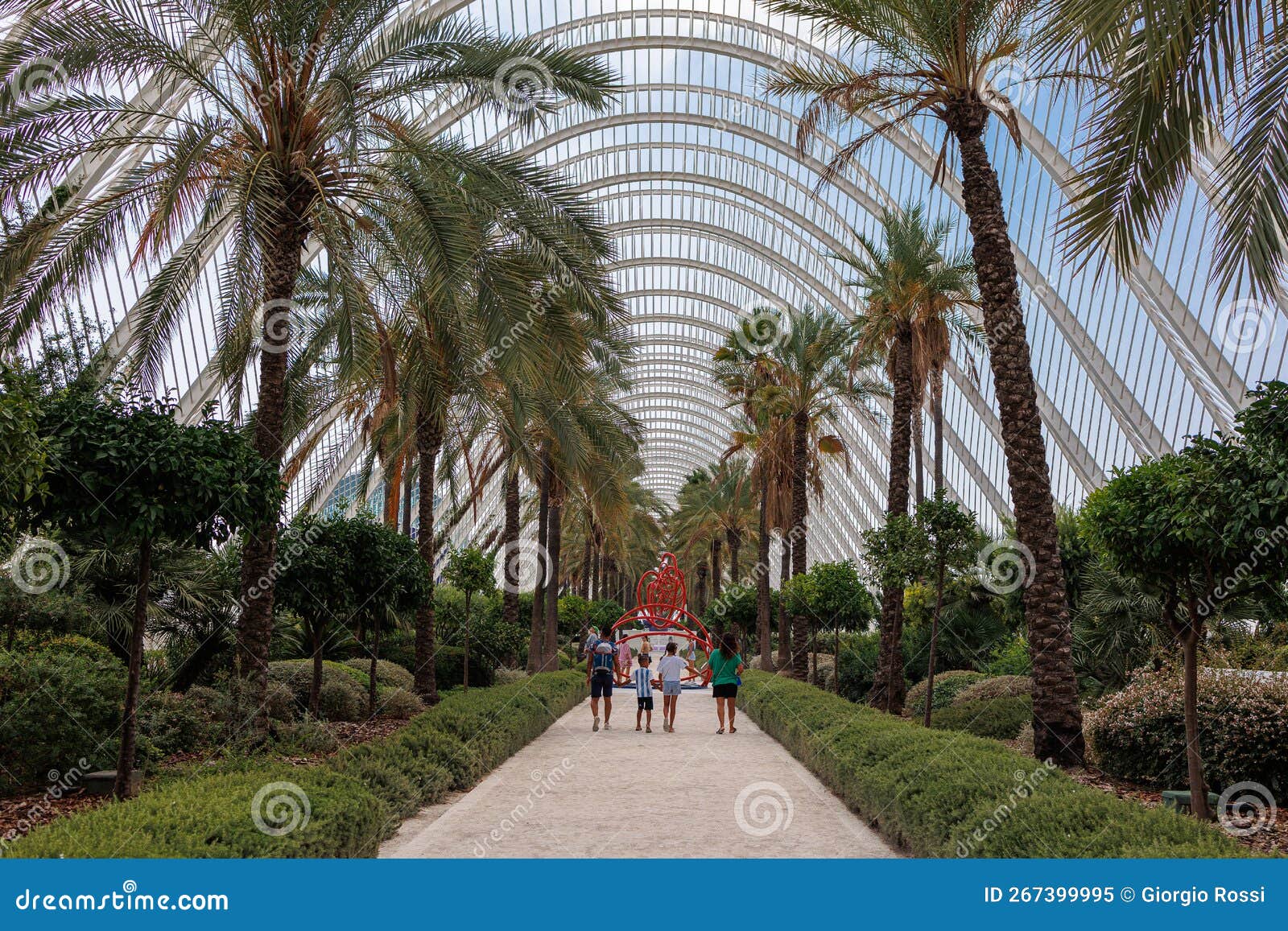 Exterior Structure of the Umbracle Modern Building with Its Greenery in ...