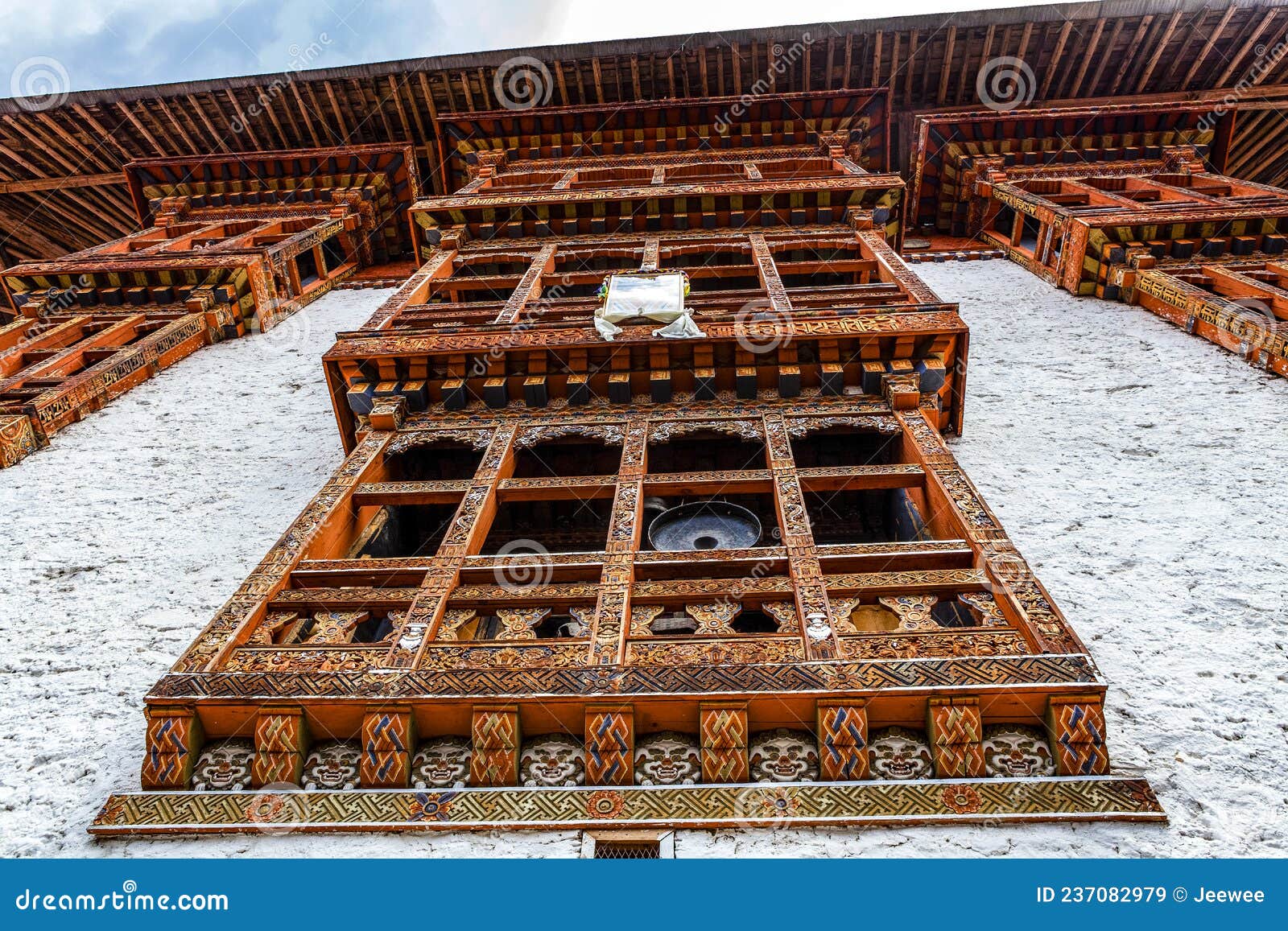 Exterior of the Tango Goemba Monastery in Bhutan Stock Image - Image of ...