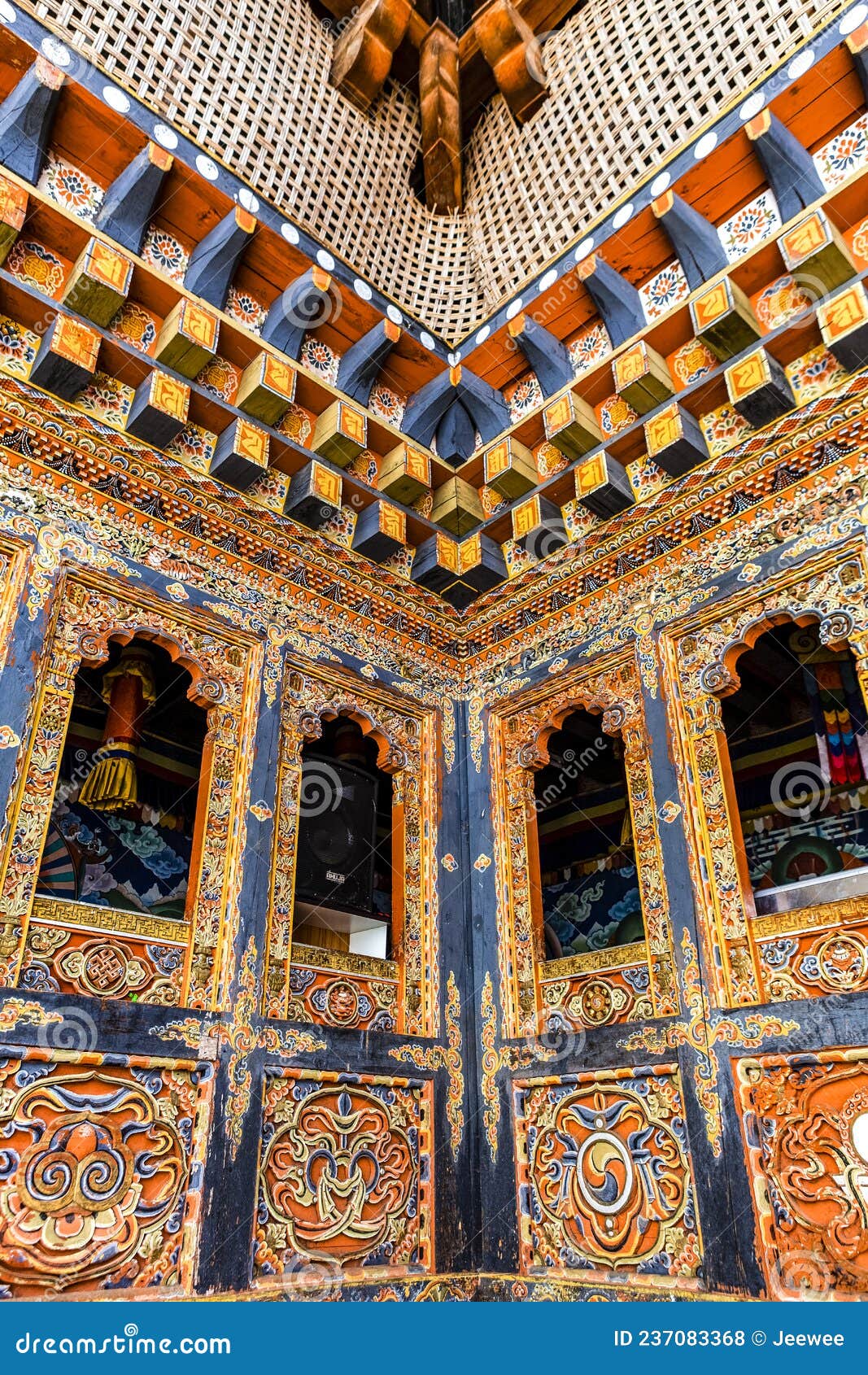 Exterior of the Tango Goemba Monastery in Bhutan Stock Photo - Image of ...