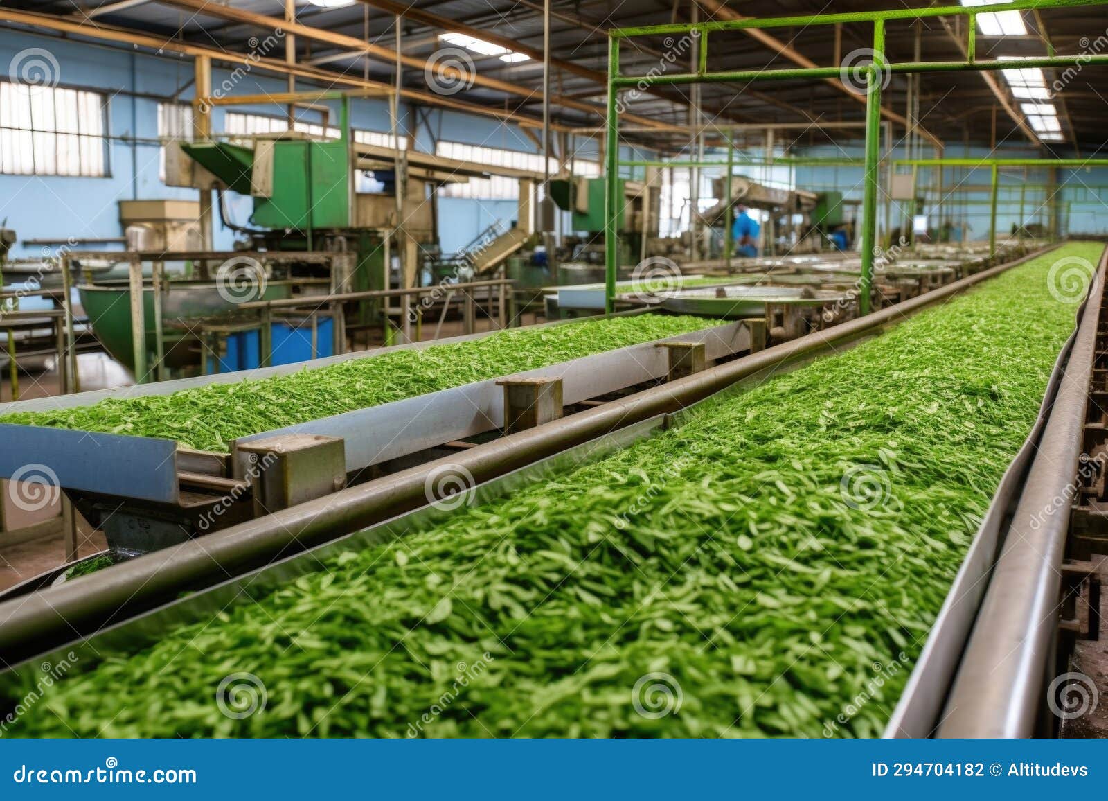 An Exterior of Tea Processing Plant Stock Photo - Image of production ...