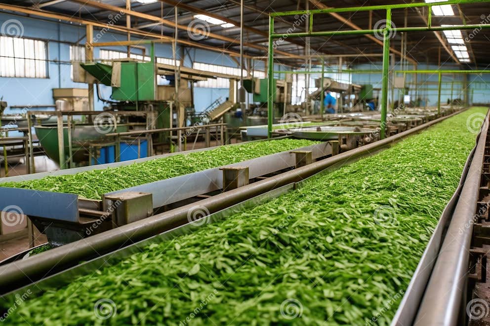 An Exterior of Tea Processing Plant Stock Photo - Image of production ...