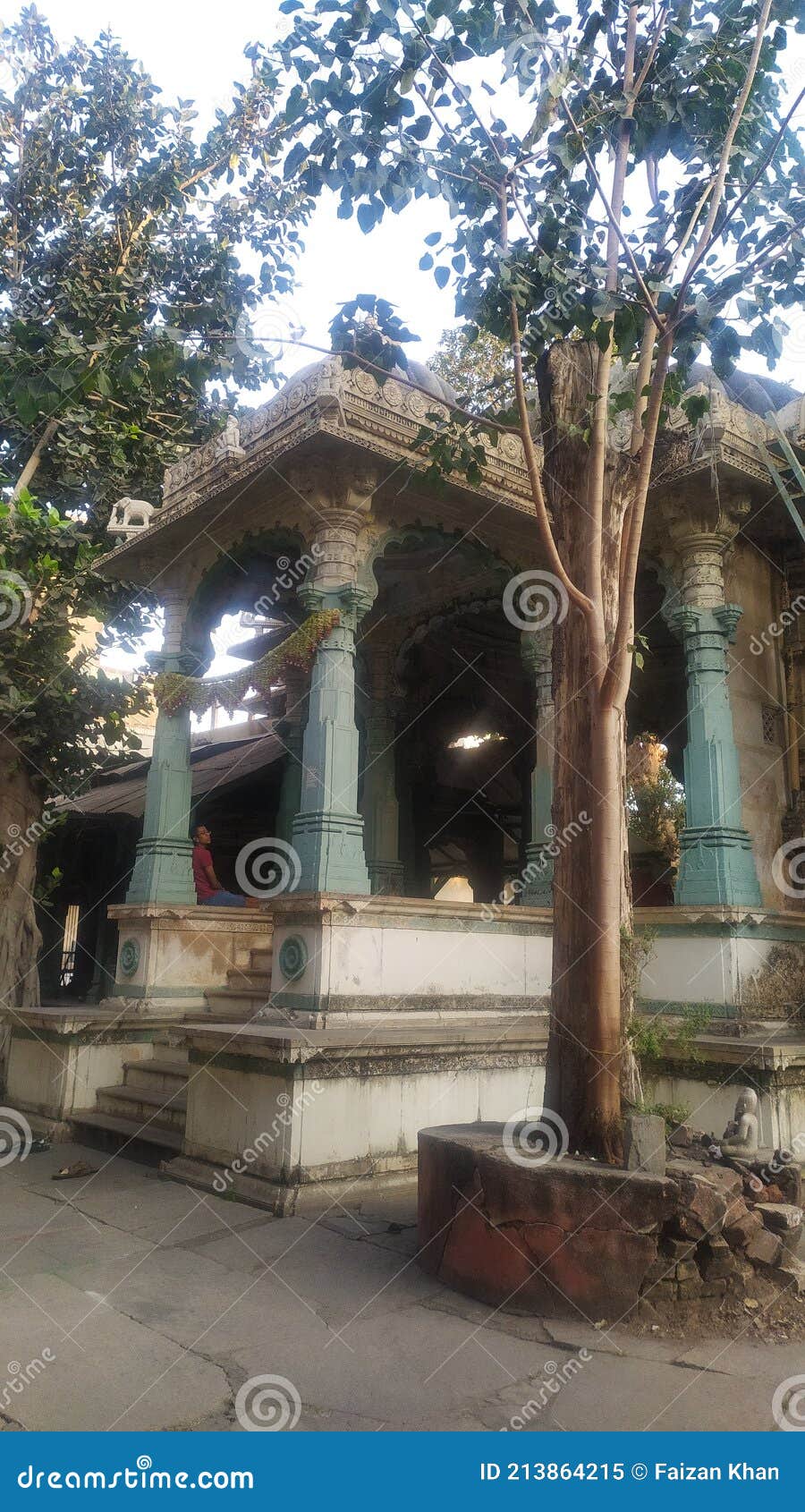 Exterior of a temple stock image. Image of chapel, landmark - 213864215