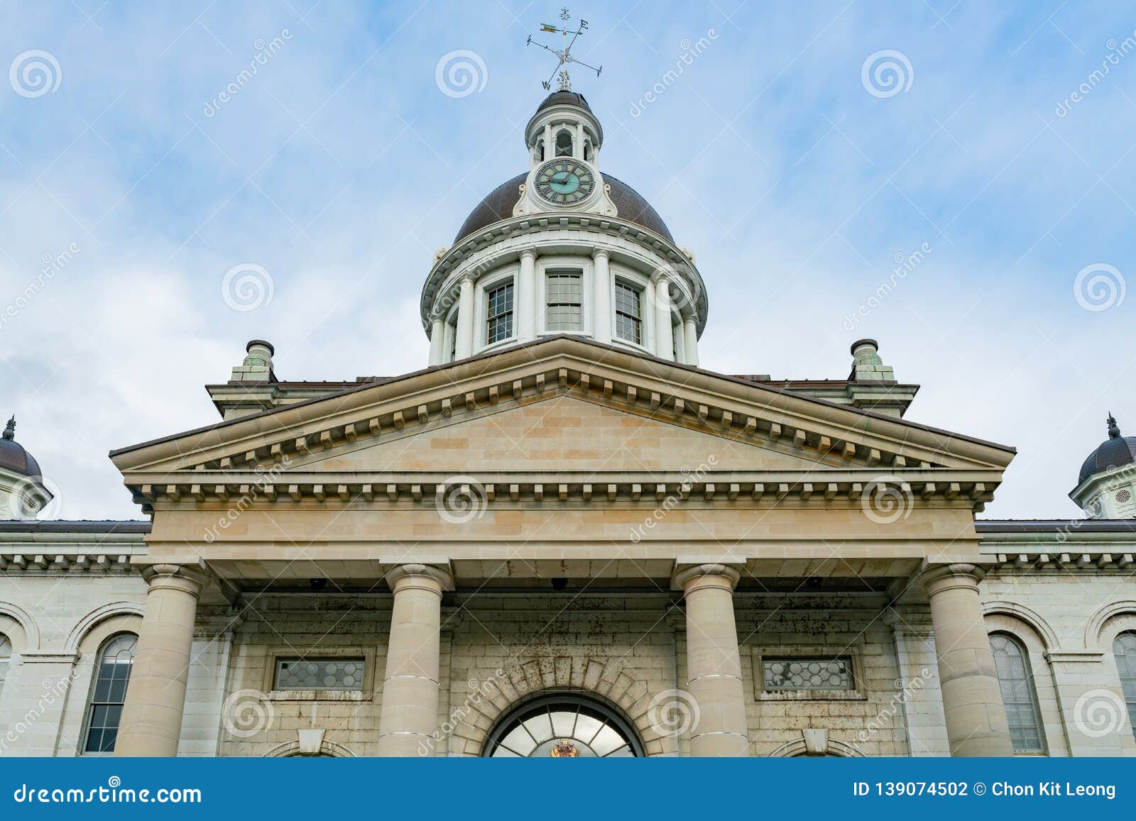 Exterior View of the Beautiful City Hall Stock Photo - Image of public ...