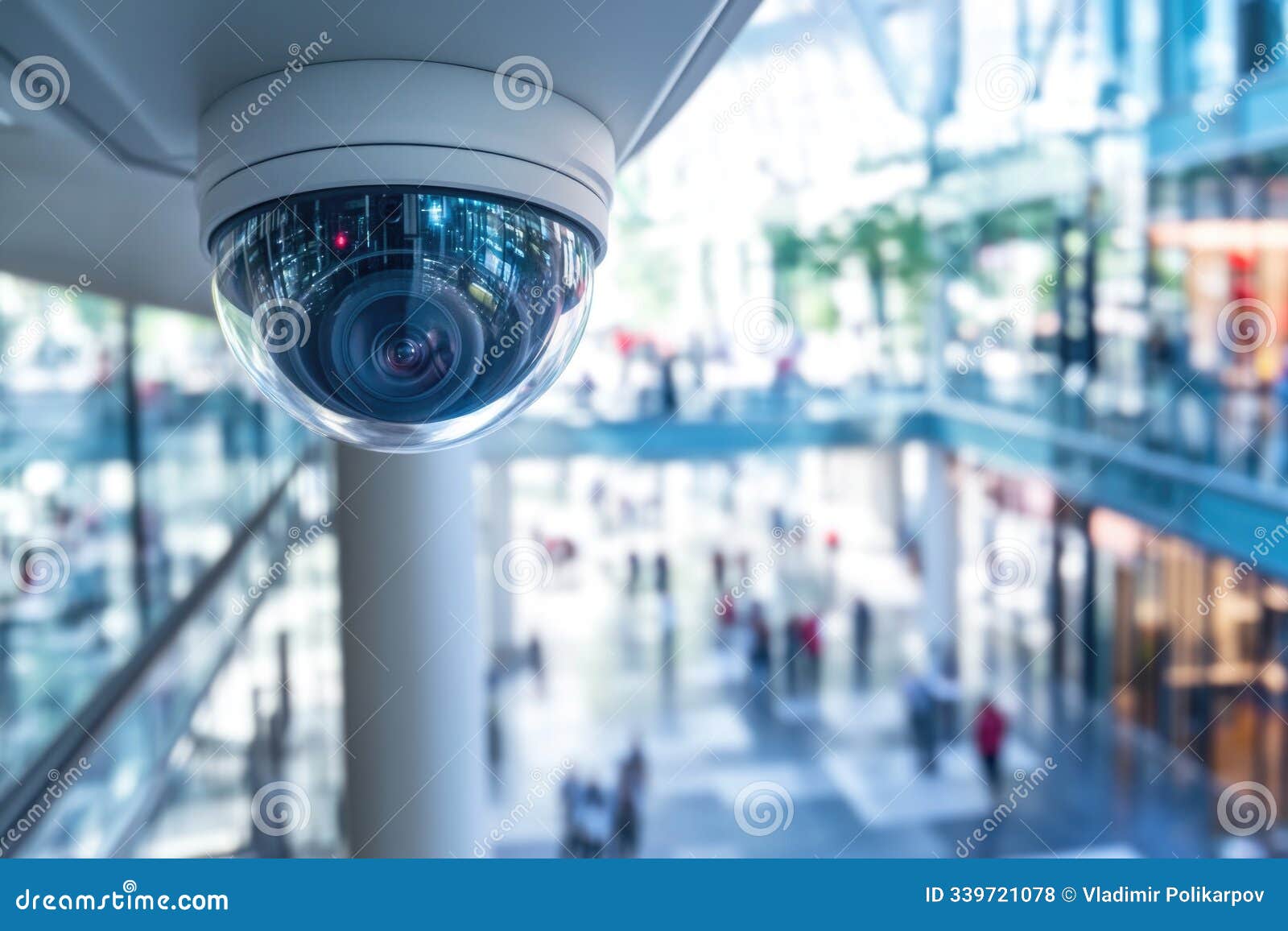Exterior View of a Building with a Camera Installed on Its Side ...
