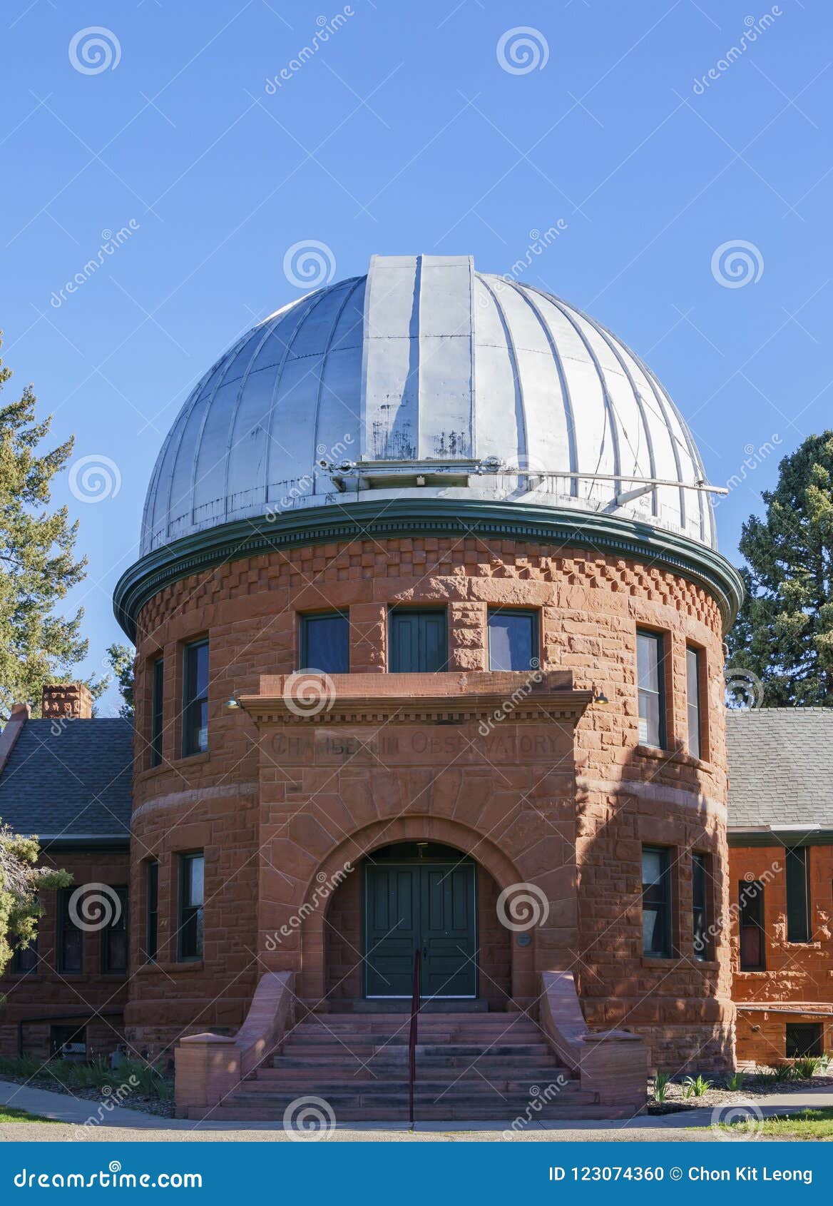 Exterior View of the Chamberlin Observatory Stock Photo - Image of ...