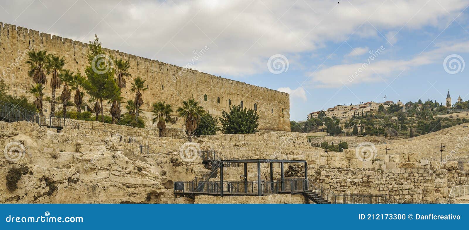 Eastern Wall, Old Jerusalem City Stock Photo - Image of religion ...
