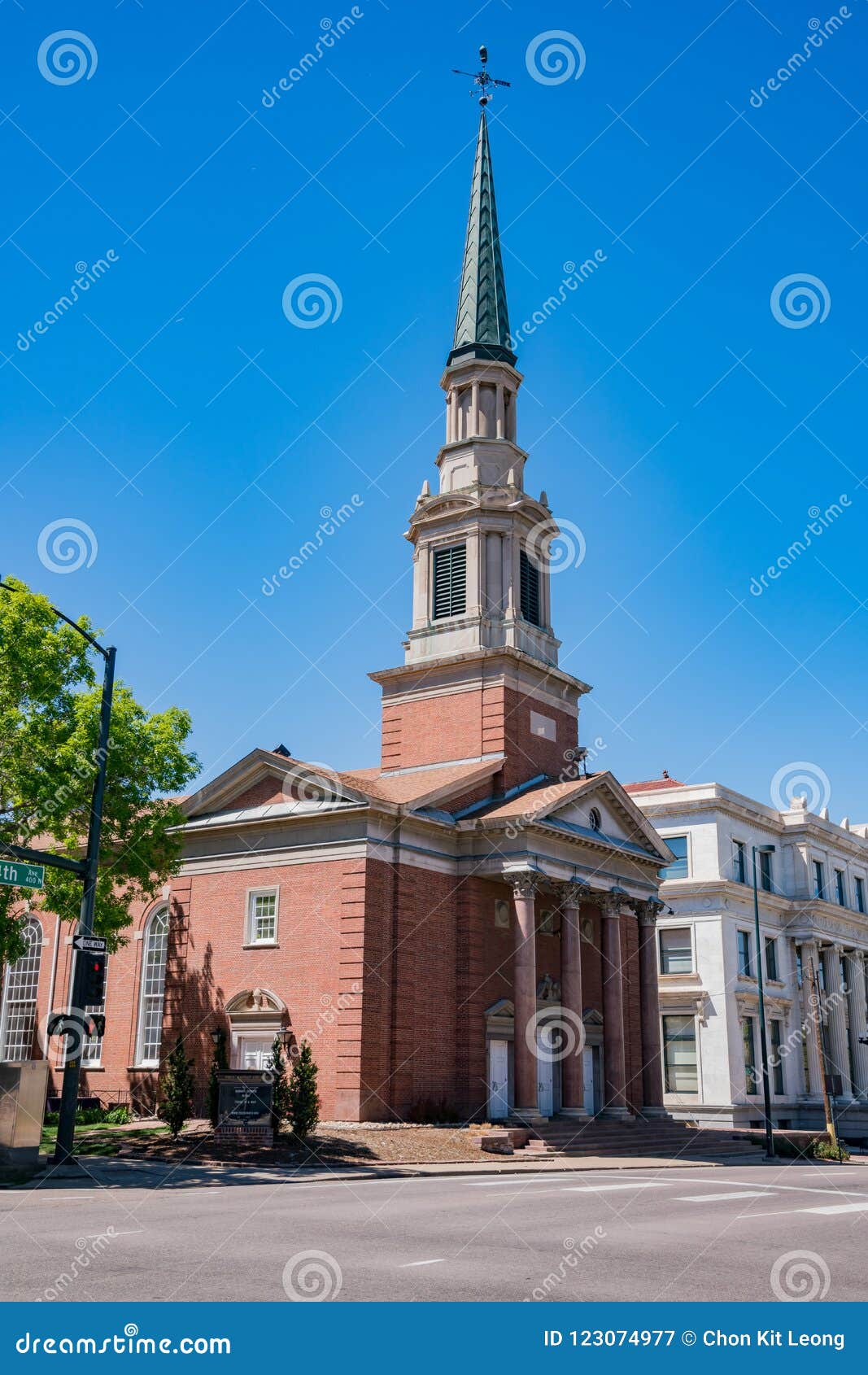 Exterior View of the First Baptist Church at Denver Stock Image - Image ... Exterior View of the First Baptist Church at Denver Stock Image - Image ...