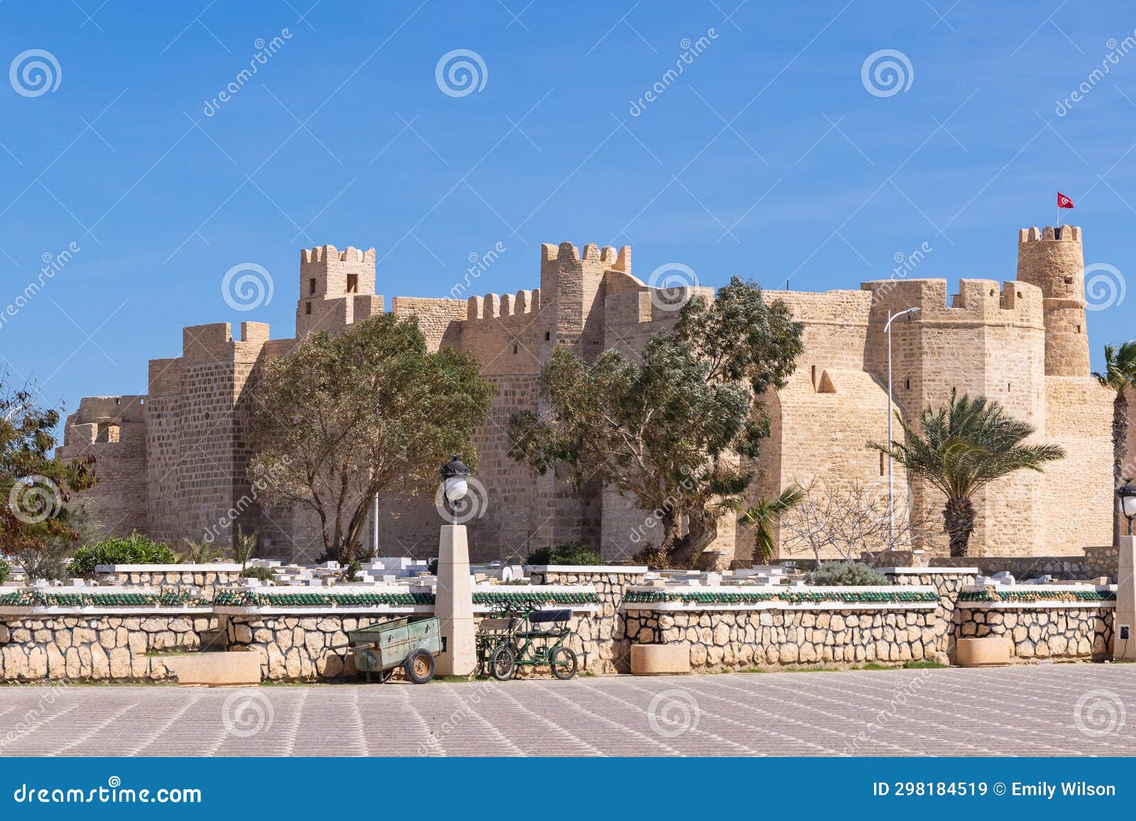 Exterior View of the Fortifications of the Ribat of Sousse Stock Image ...