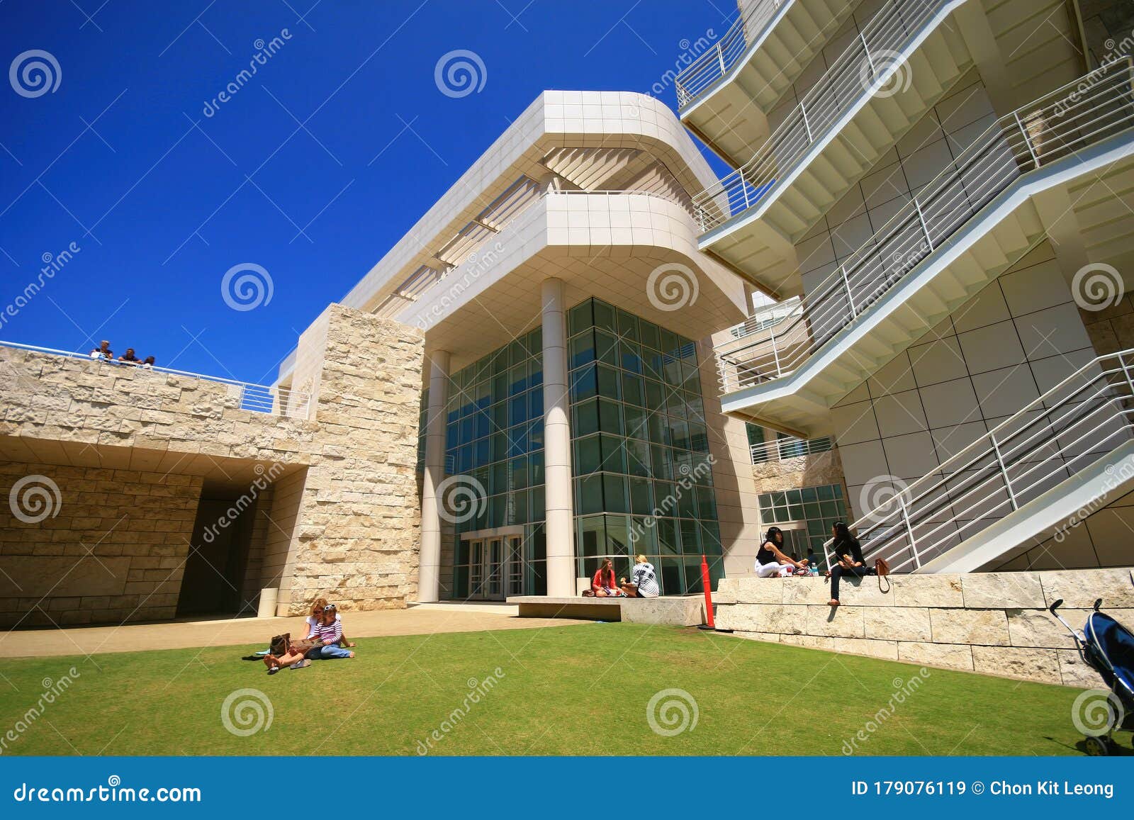 Exterior View of the Getty Center Editorial Stock Image - Image of ...